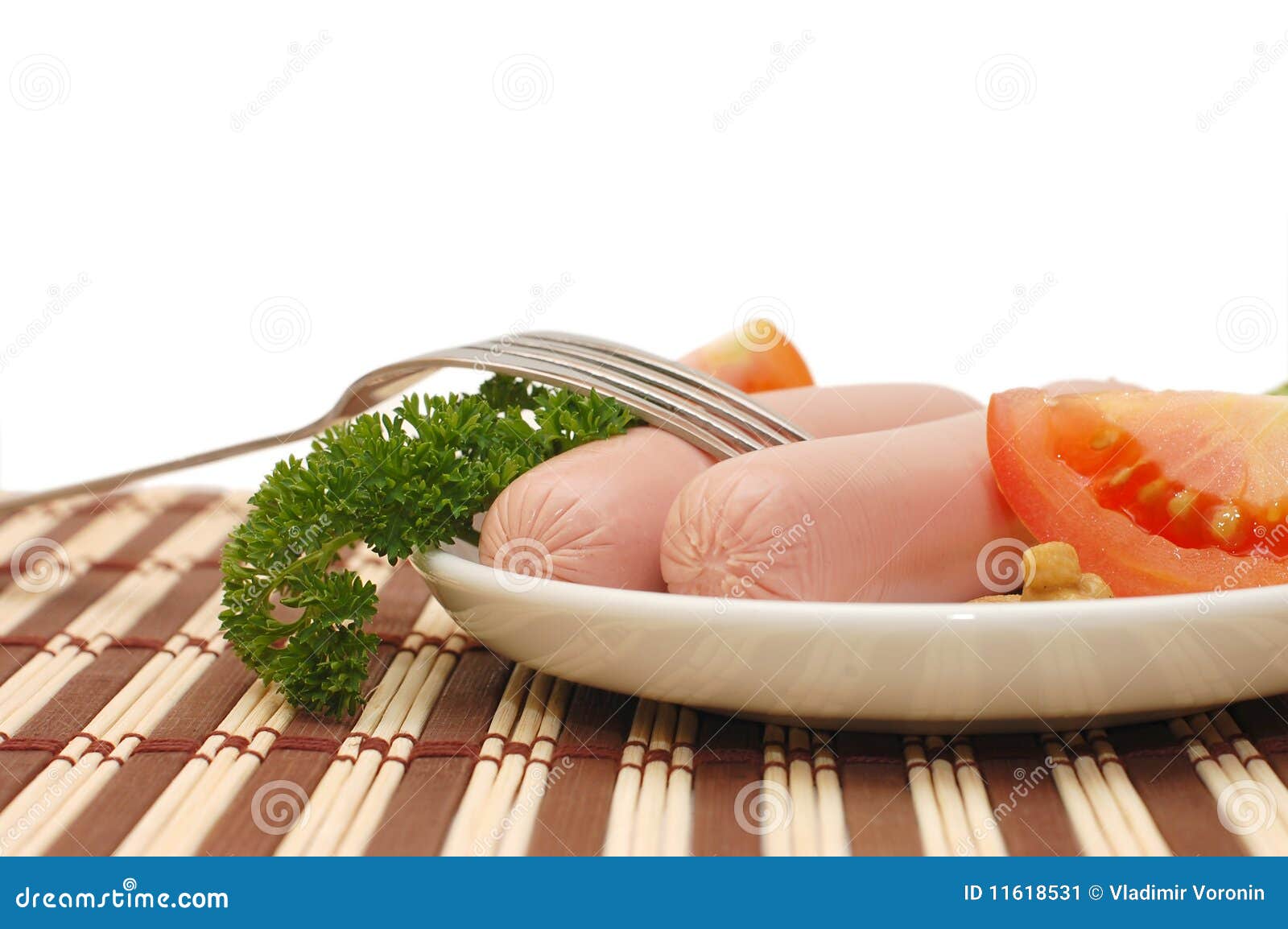 Fresh sausages stock image. Image of mustard, breakfast - 11618531