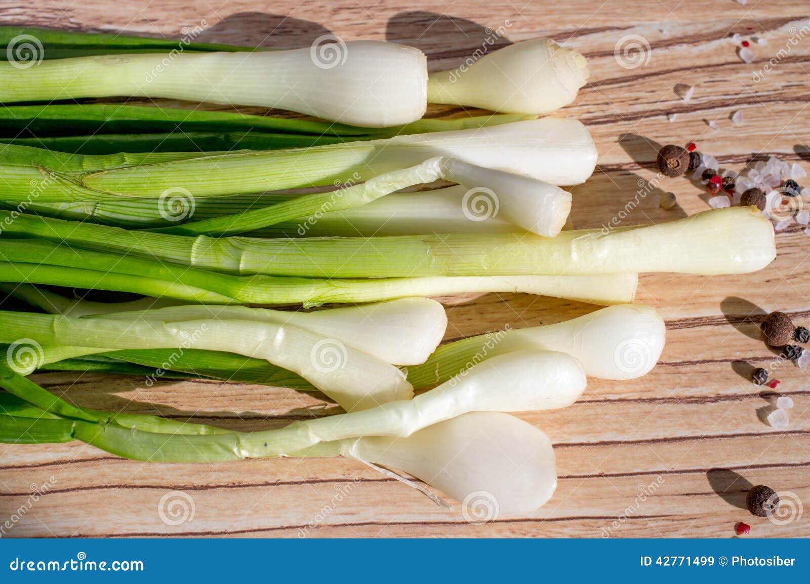 Fresh scallions stock image. Image of onion, freshness - 42771499