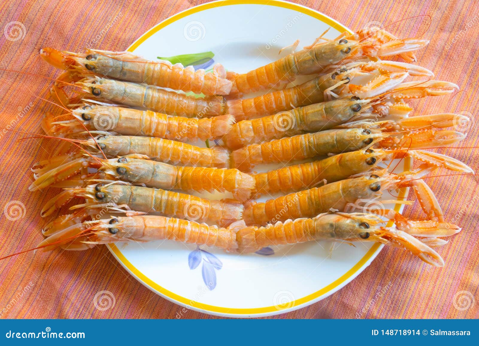 Fresh Scampi of Mediterranean Sea Stock Photo - Image of crustacean ...