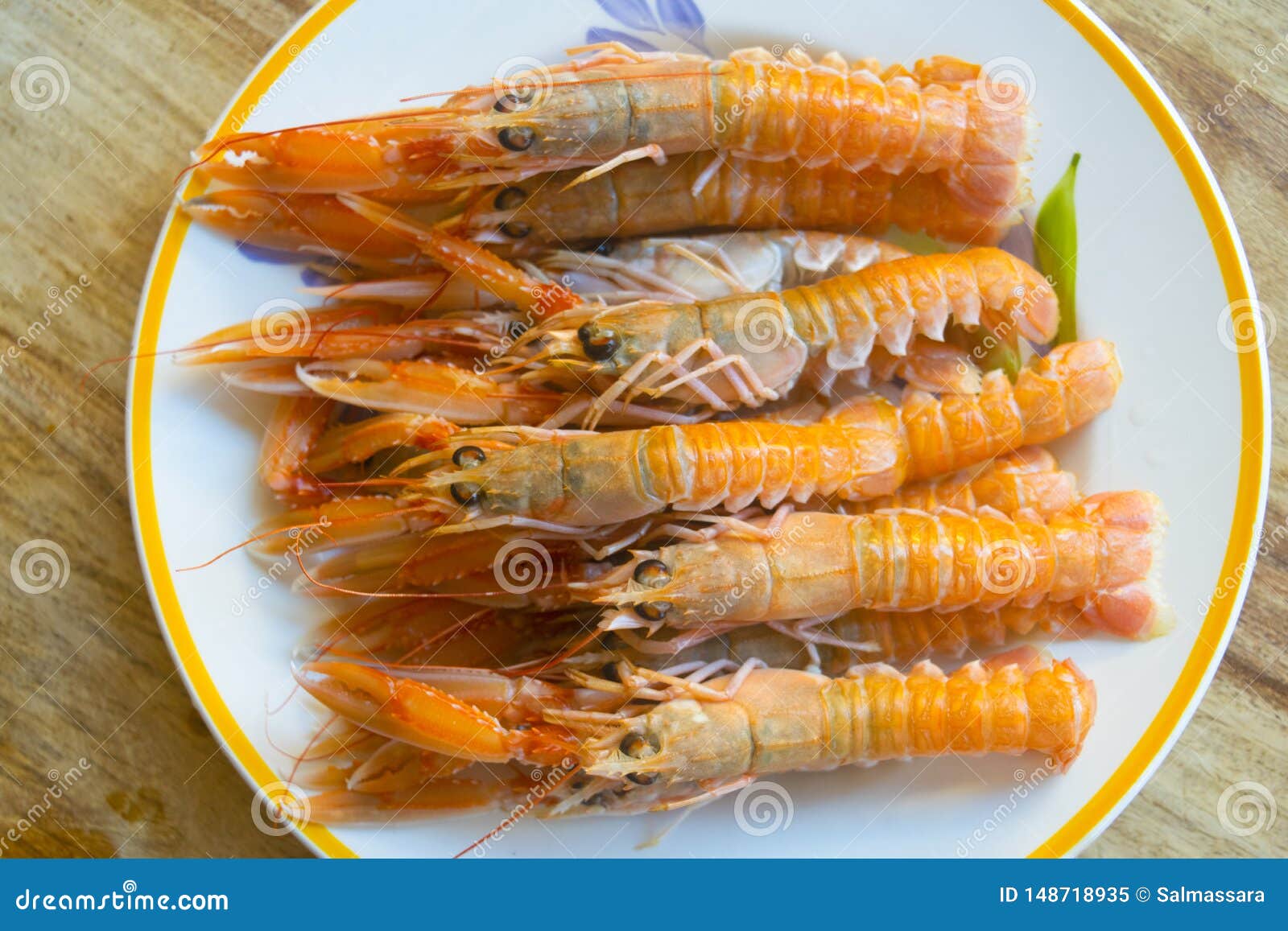 Fresh Scampi of Mediterranean Sea Stock Image - Image of seafood ...