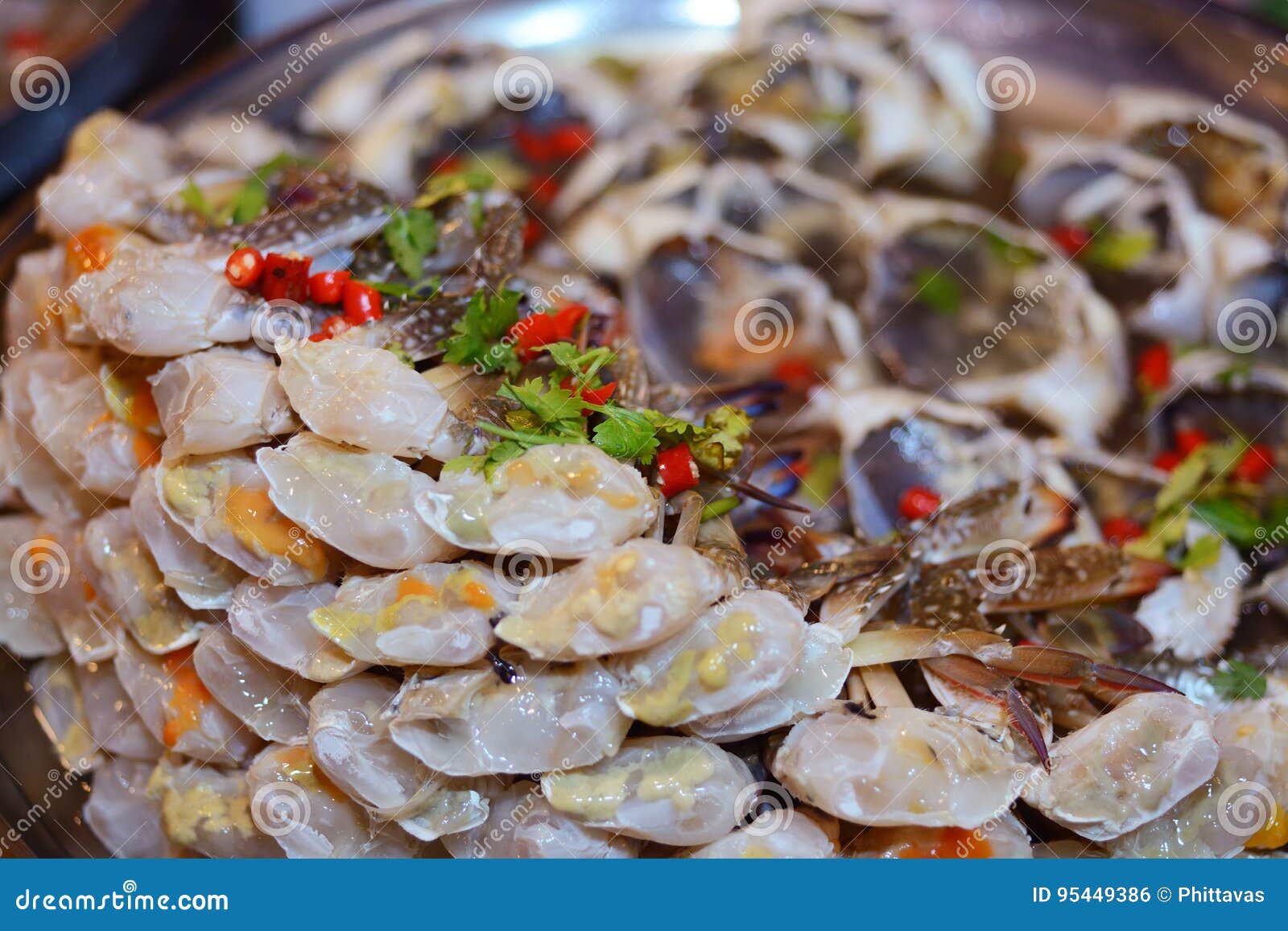 Fresh Sculling Crab or Steam Crab Leg - Seafood Stock Photo - Image of ...