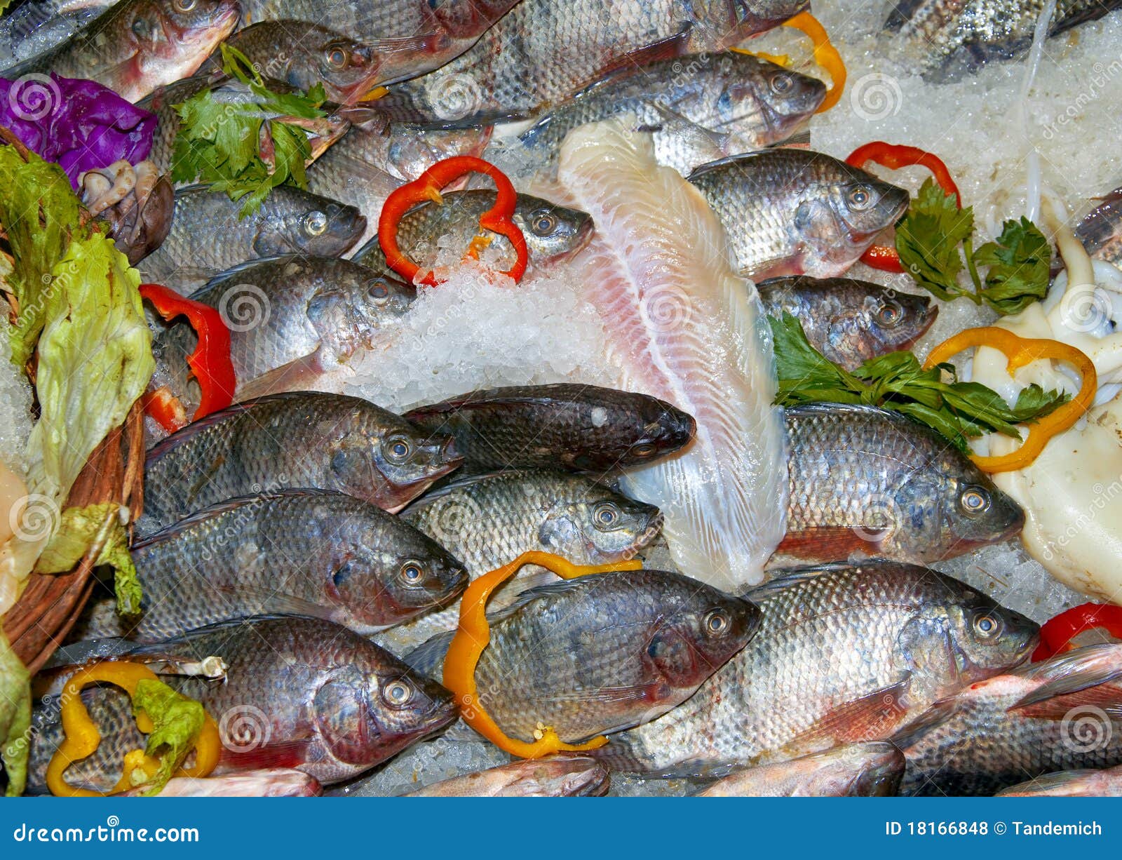 Fresh sea fish stock photo. Image of fresh, pepper, slice - 18166848