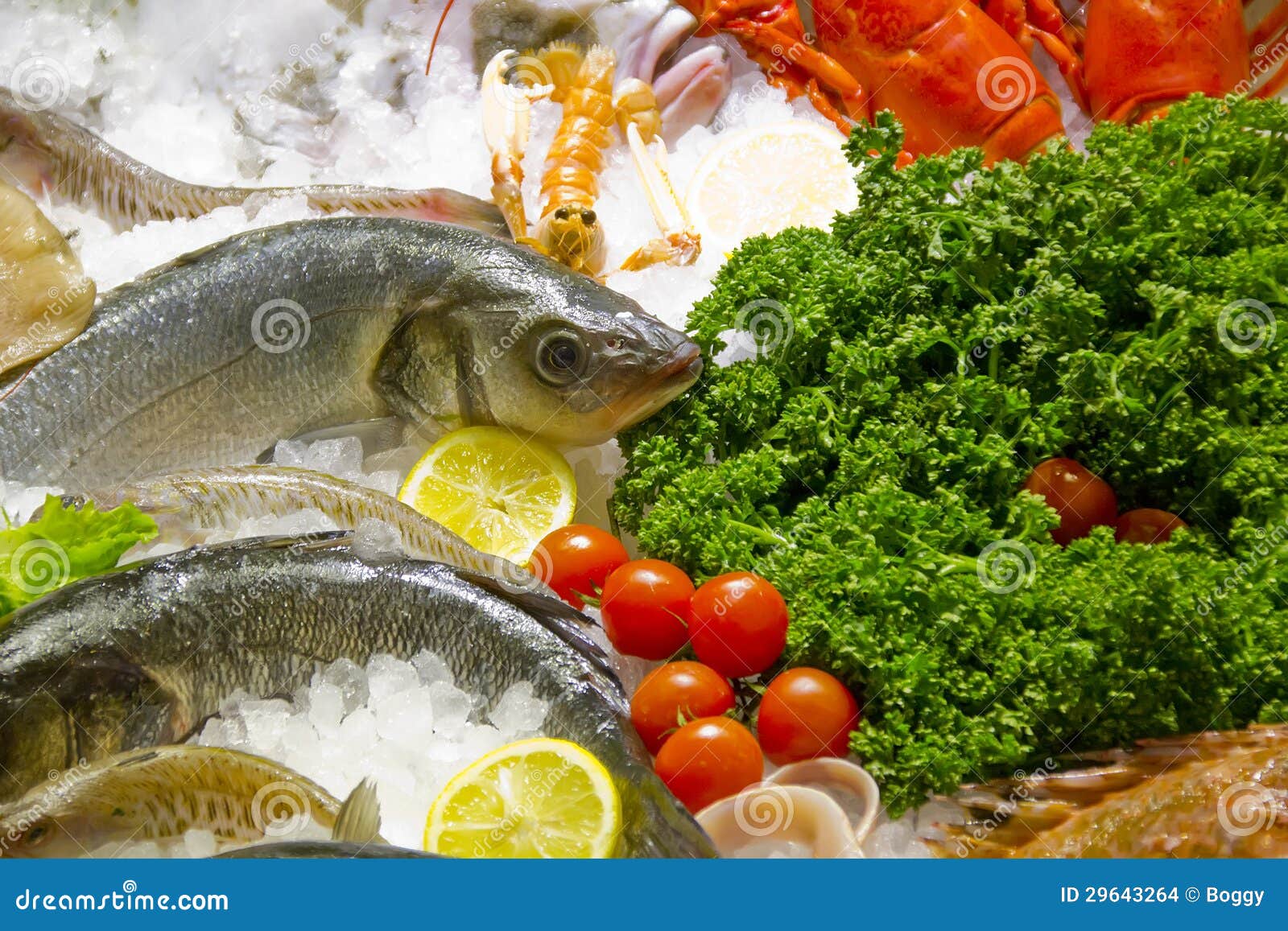 Fresh seafood stock photo. Image of closeup, lobster - 29643264