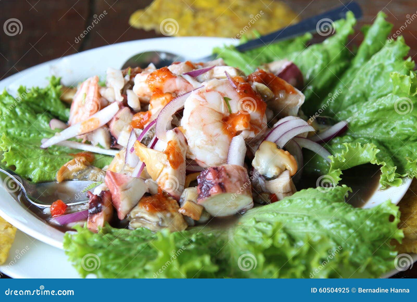 Fresh seafood Ceviche stock image. Image of mixed, conch - 60504925