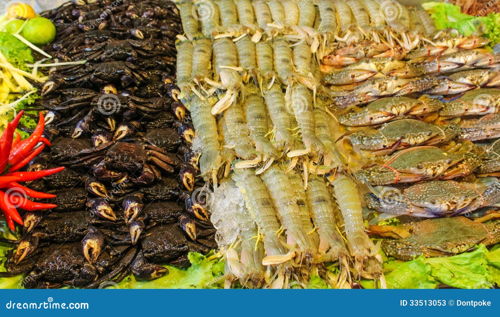 Fresh seafood stock image. Image of healthy, freshness - 33513053