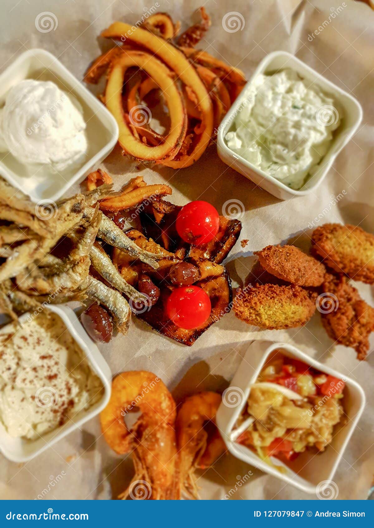 Seafood Plate With Shrimps Prawns Crab Ocean Gourmet Dinner Food ...