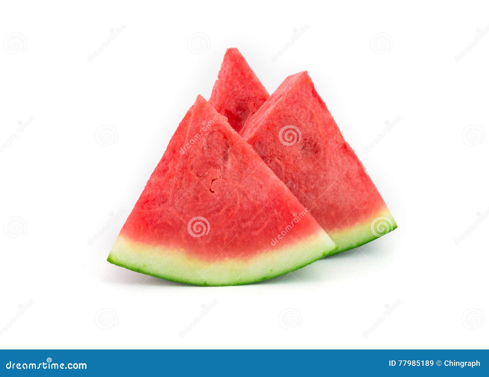 Fresh Seedless Watermelon Isolated on White Stock Image - Image of ...