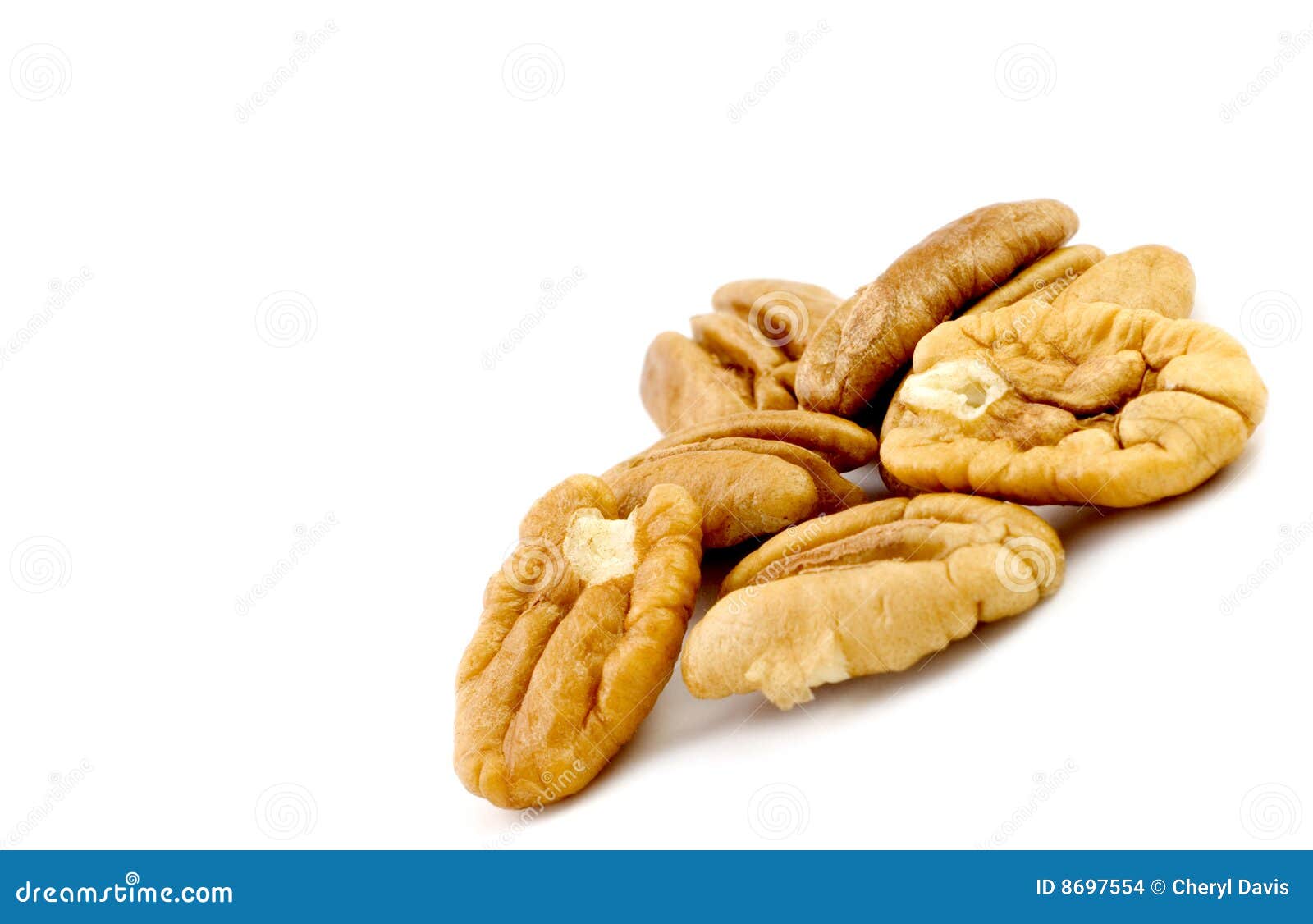 Fresh Shelled Pecans stock photo. Image of background - 8697554