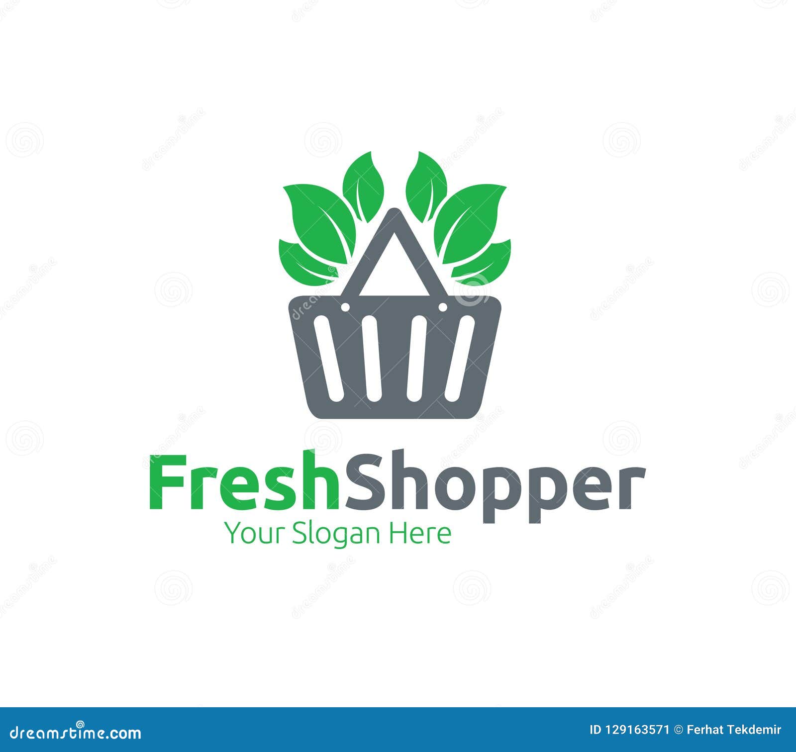 Fresh Shopper Logo Template Stock Vector - Illustration of ecology ...