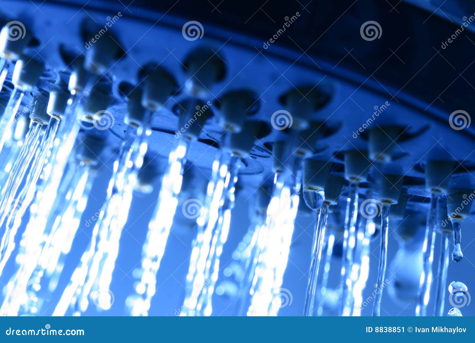 Fresh shower stock image. Image of liquid, everyday, drops - 8838851