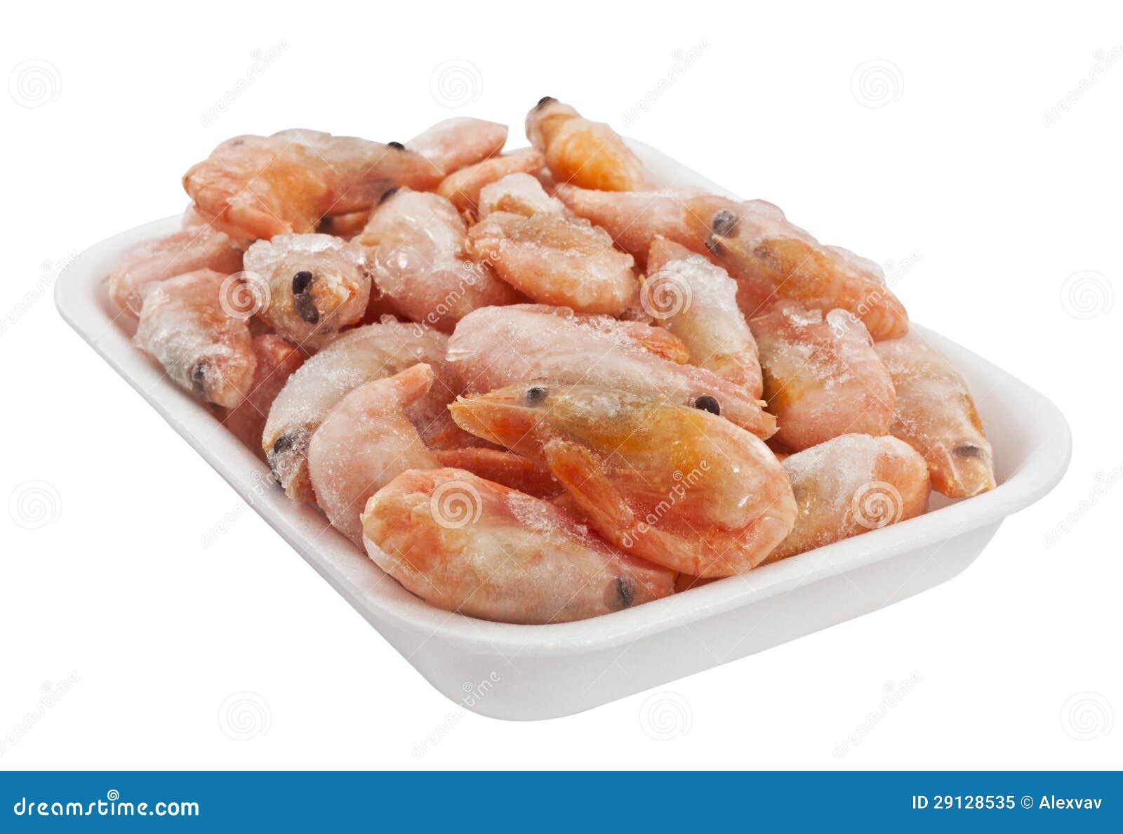 Fresh Shrimp in a Plastic Container Stock Image - Image of food, savory ...