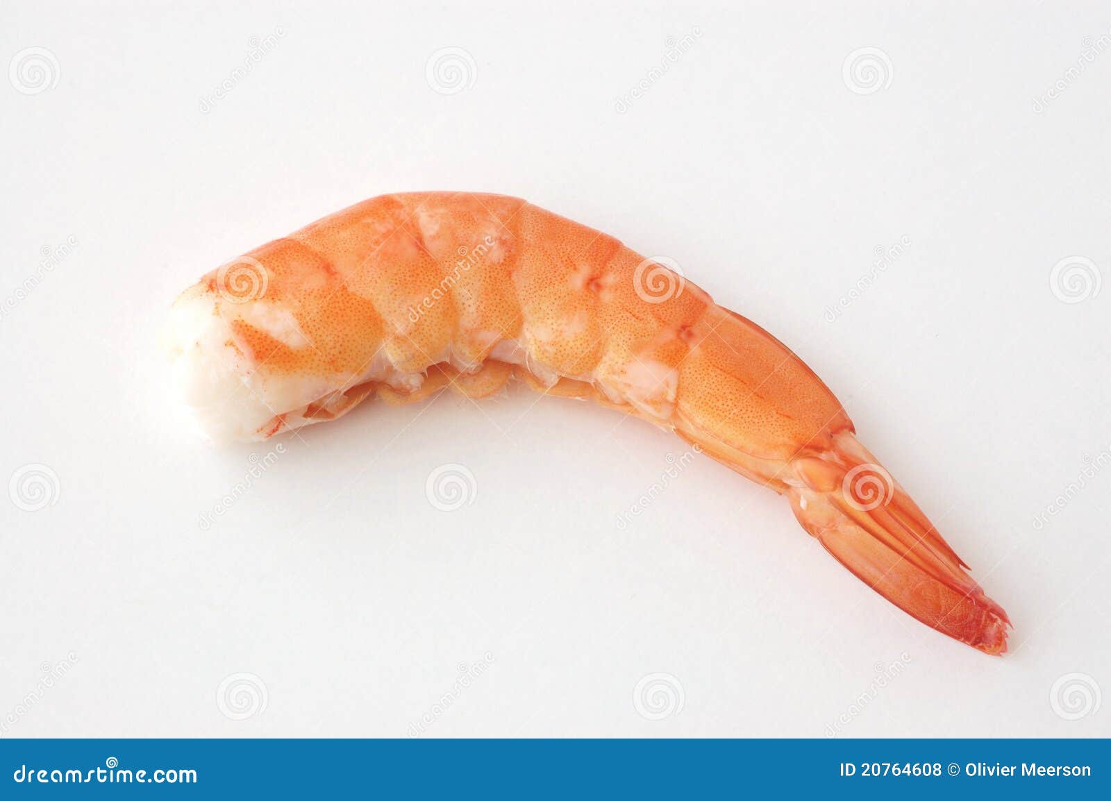 Fresh Shrimp Tail On Grey Background Stock Photo - Image: 20764608