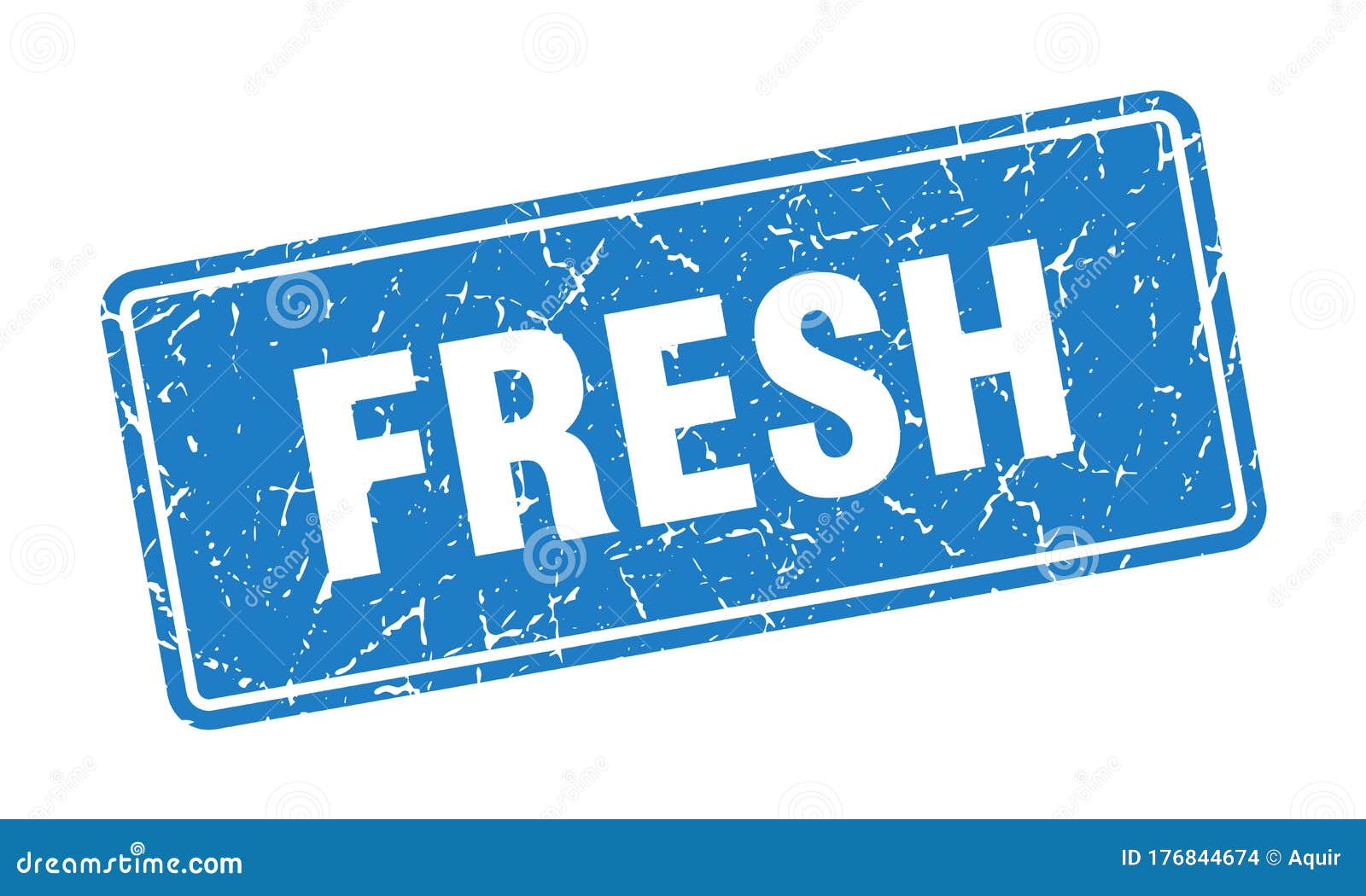 Fresh Sign. Fresh Grunge Stamp Stock Vector - Illustration of stamp ...