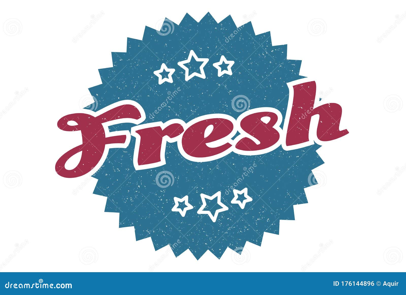 Fresh Sign. Fresh Vintage Retro Label Stock Vector - Illustration of ...