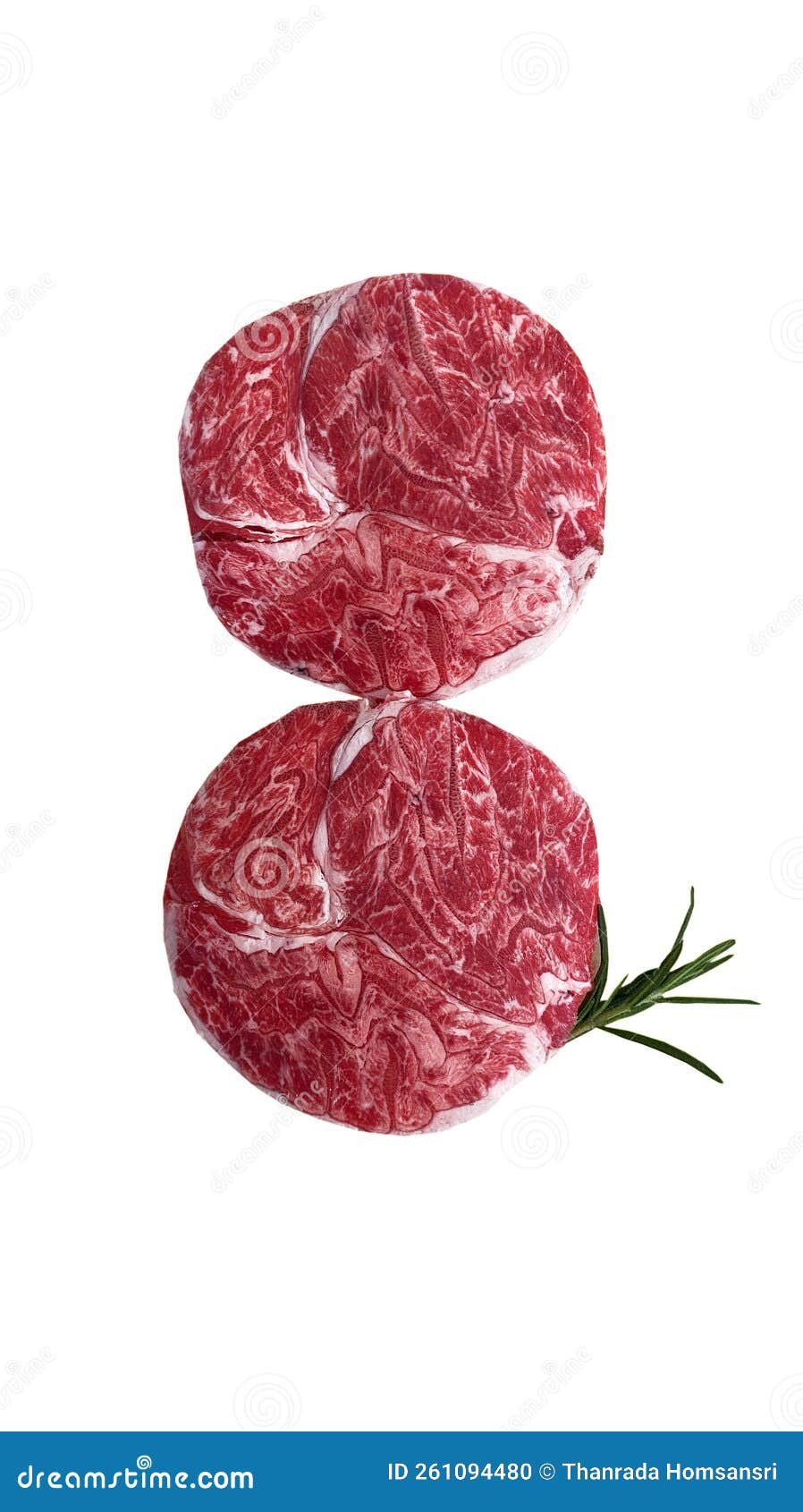 Fresh Silver Shank Beef Isolate on White Background. Stock Photo ...