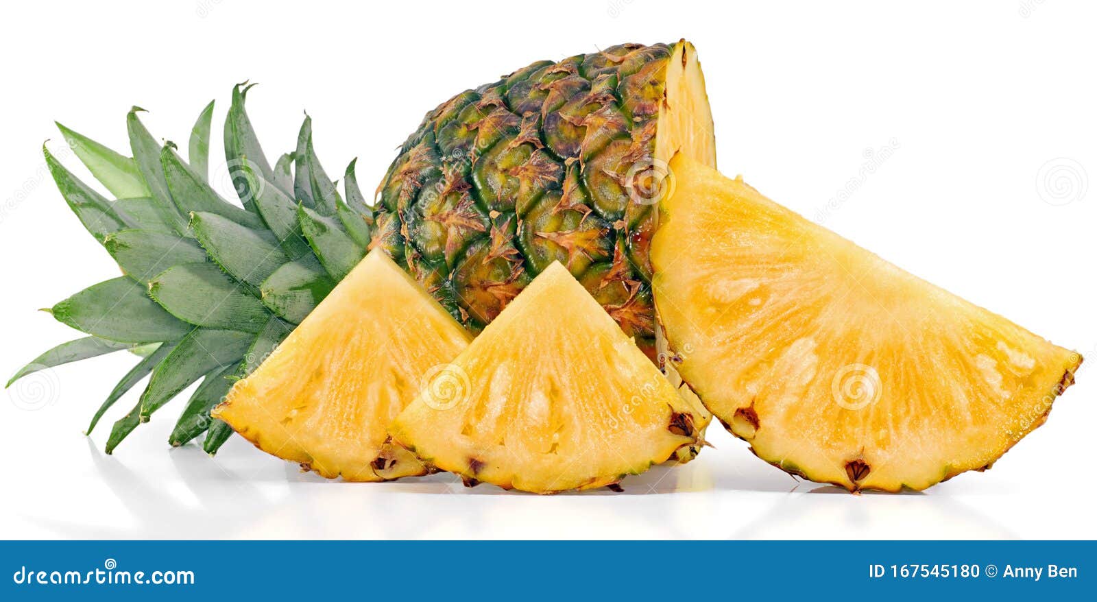 Single Object of Pineapple Isolated on White Background Stock Photo ...
