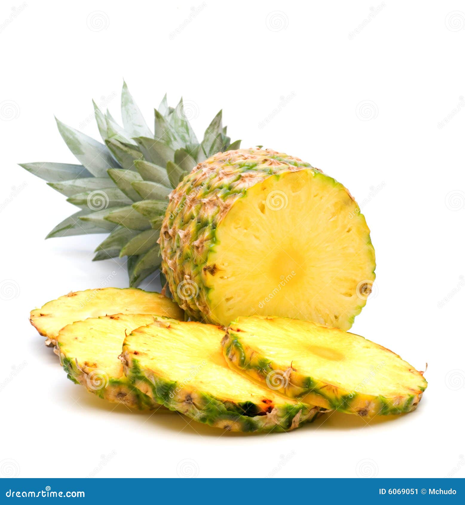 Fresh slice pineapple stock image. Image of healthy, isolated - 6069051