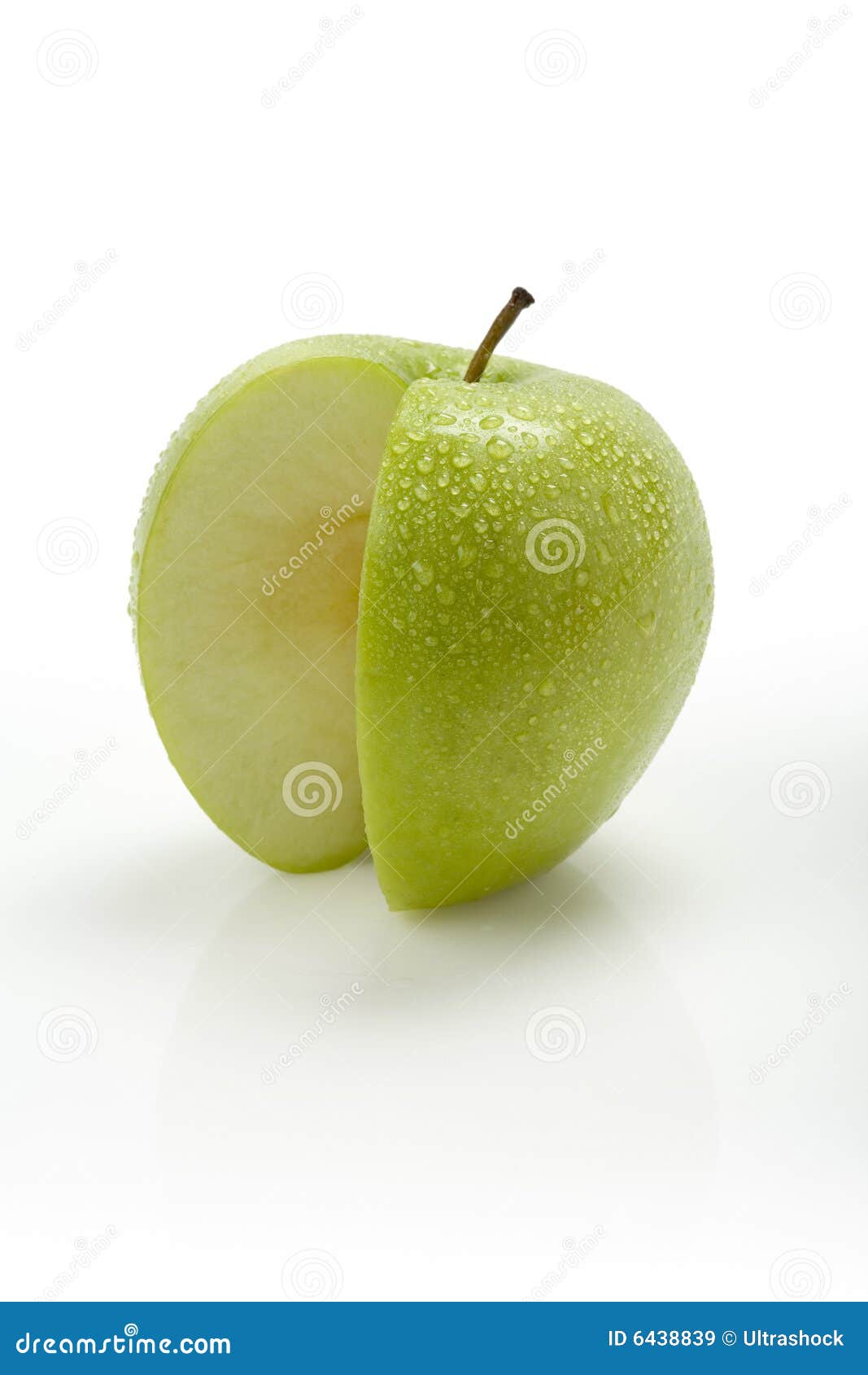 Fresh Sliced Apple stock image. Image of white, shot, fruit - 6438839