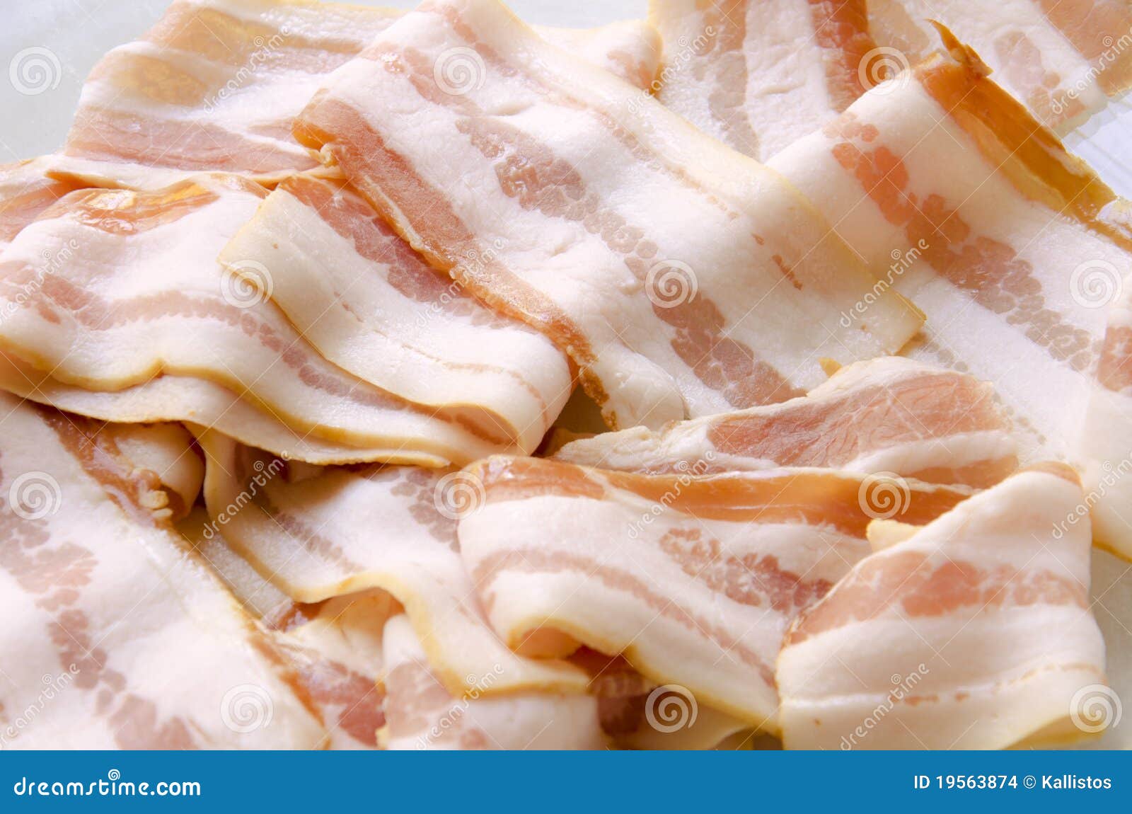 Fresh sliced bacon stock photo. Image of cook, group - 19563874