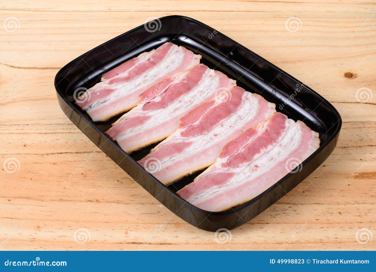 Raw Bacon Slice stock image. Image of complement, output - 49998823