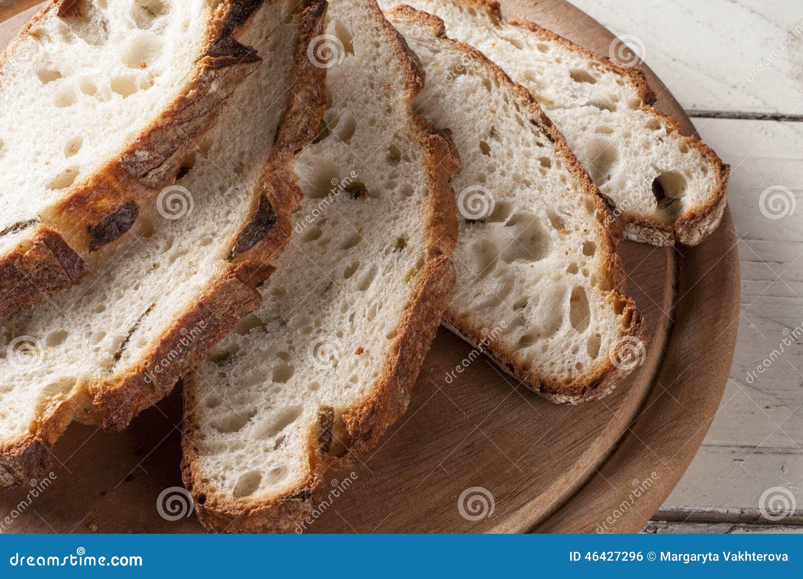 Fresh Sliced Bread Close Up. Stock Photo - Image of food, loaf: 46427296