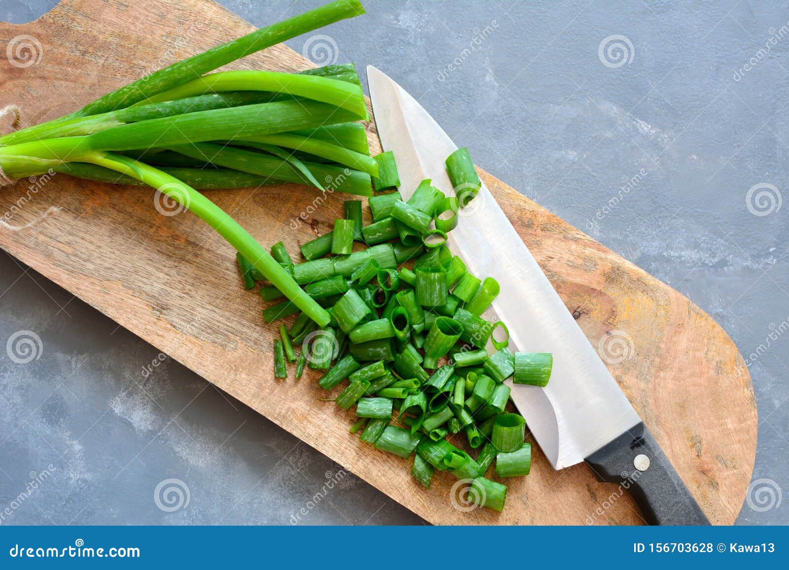 Fresh sliced chive stock photo. Image of nature, leaf - 156703628