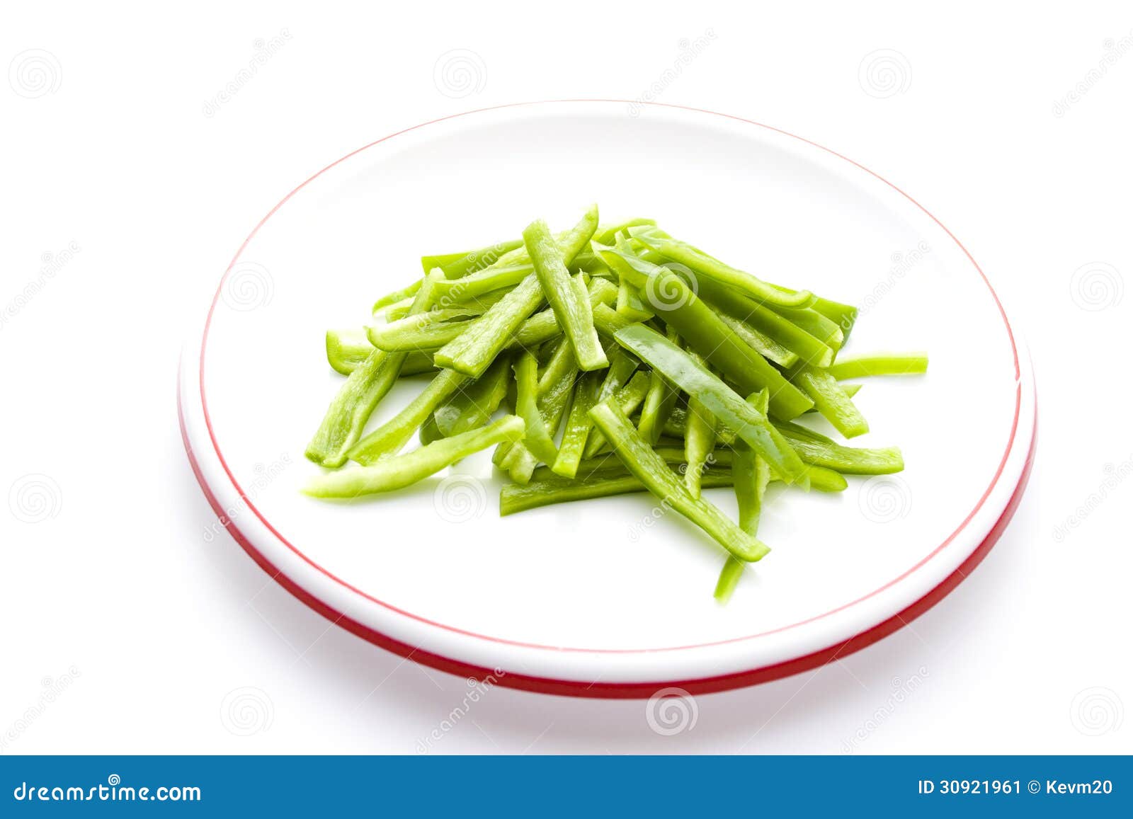 Fresh Sliced Green Capsicum Stock Image - Image of capsicum, fresh ...