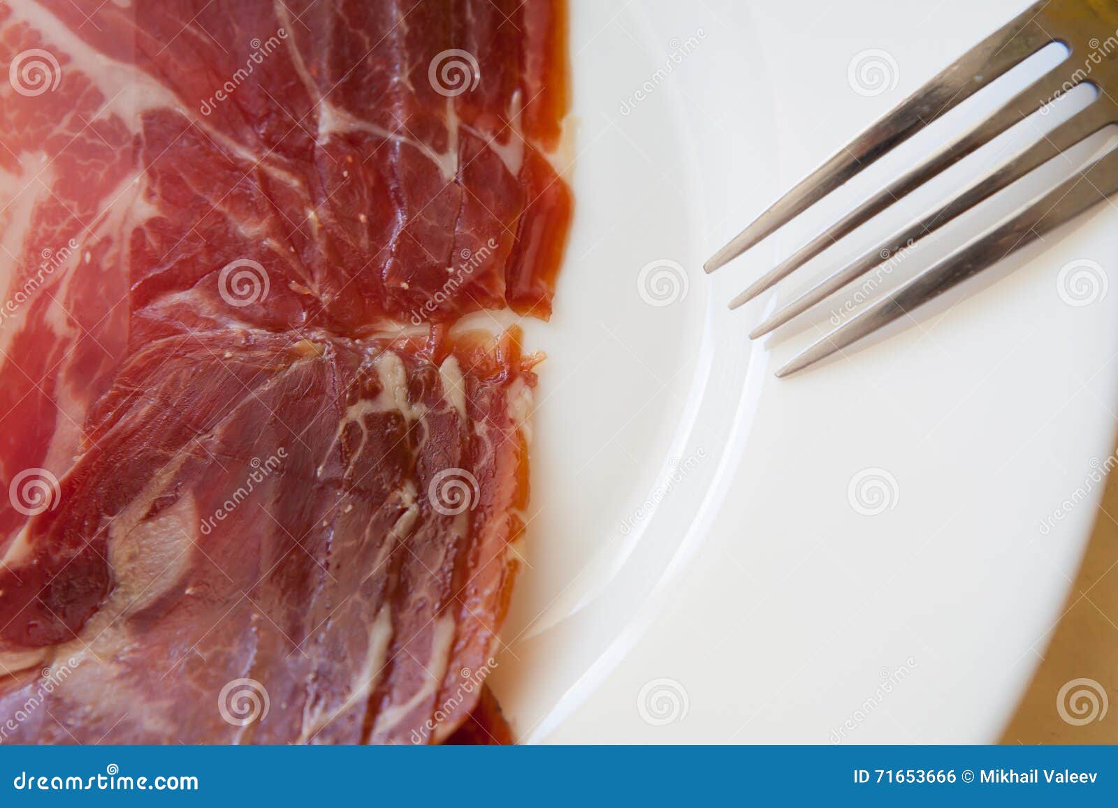 Fresh sliced hamon stock photo. Image of food, closeup - 71653666