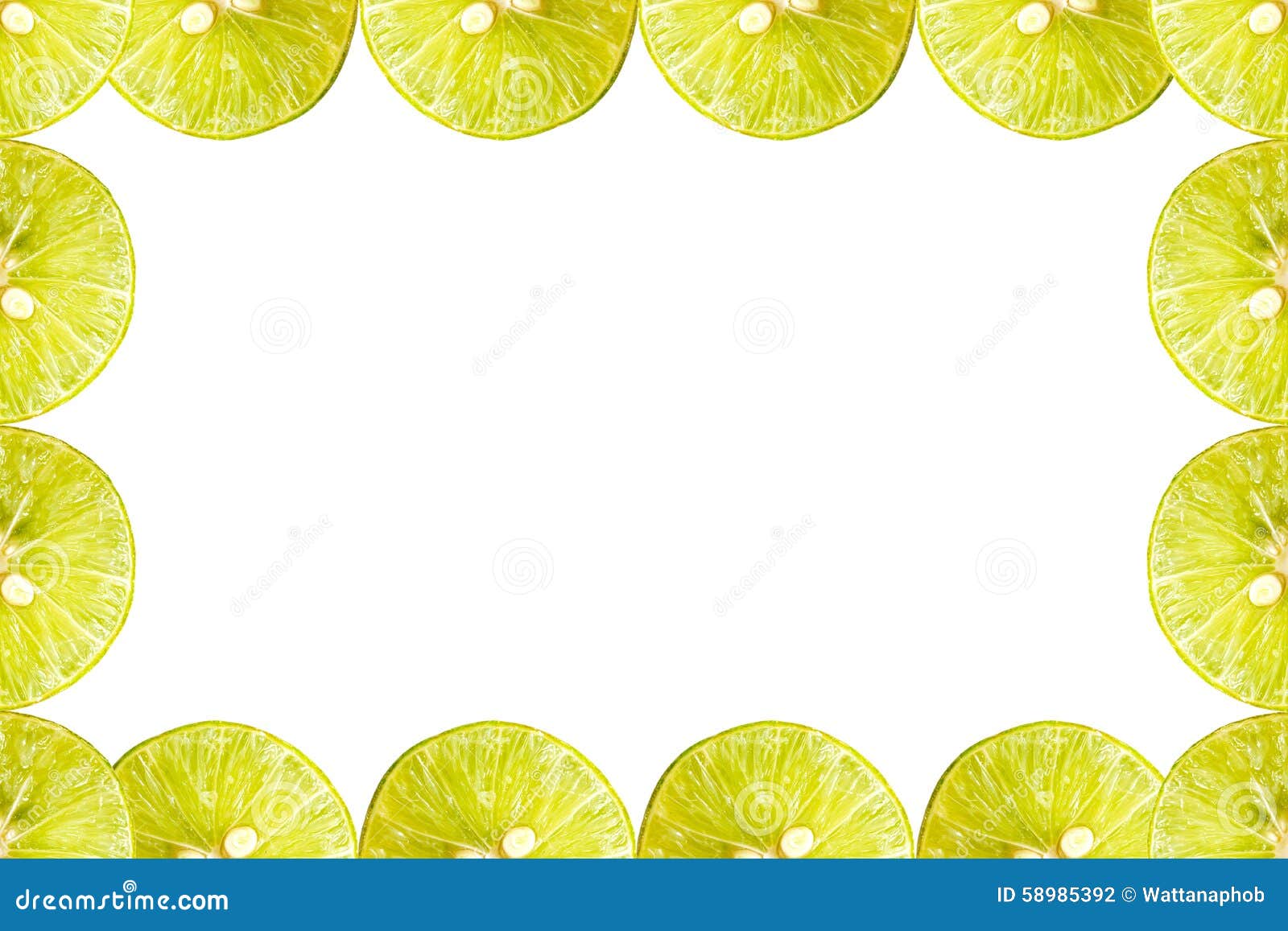 Fresh sliced lemon frame. stock photo. Image of mint - 58985392