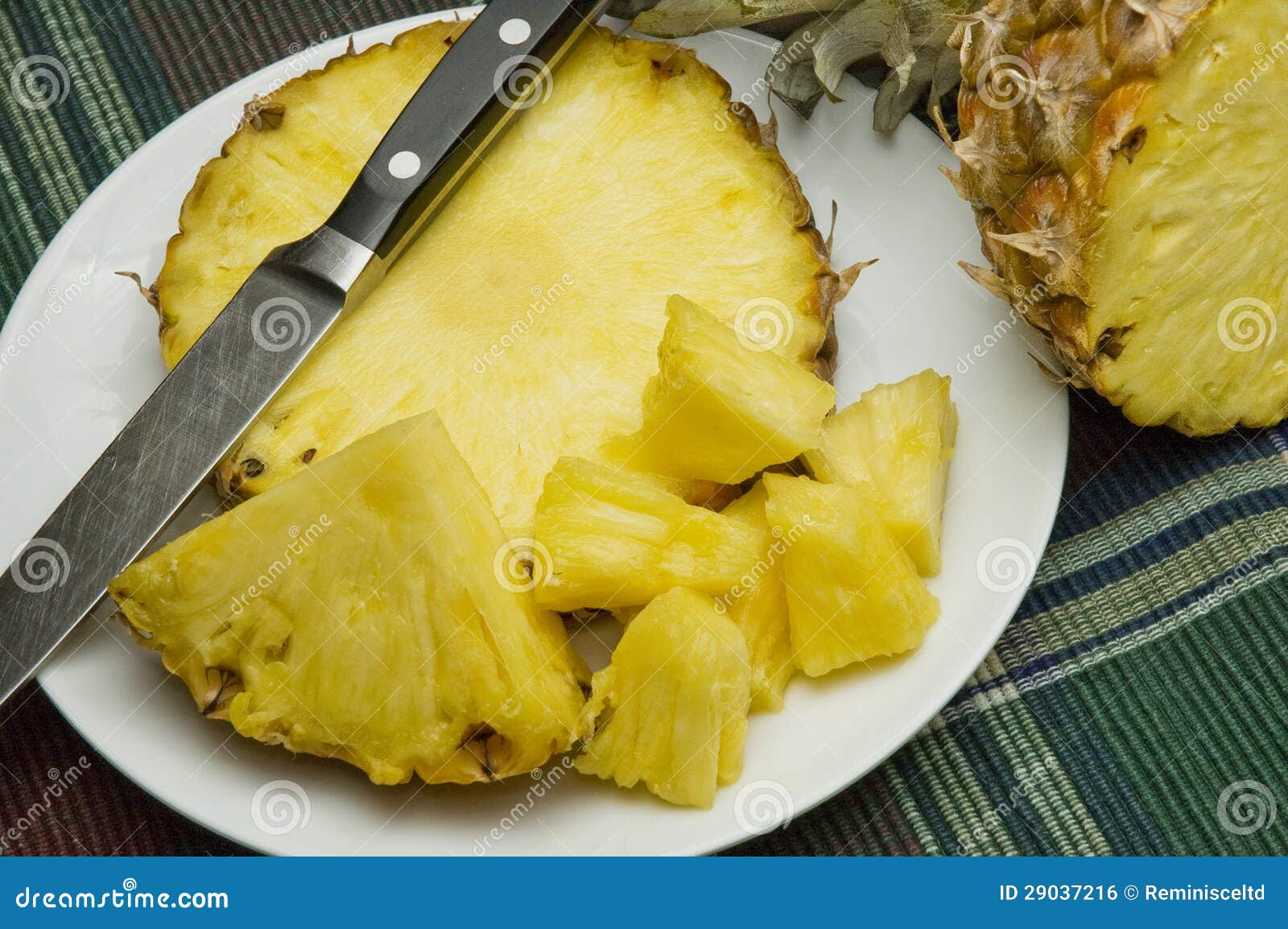Fresh sliced pineapple stock photo. Image of pineapple - 29037216