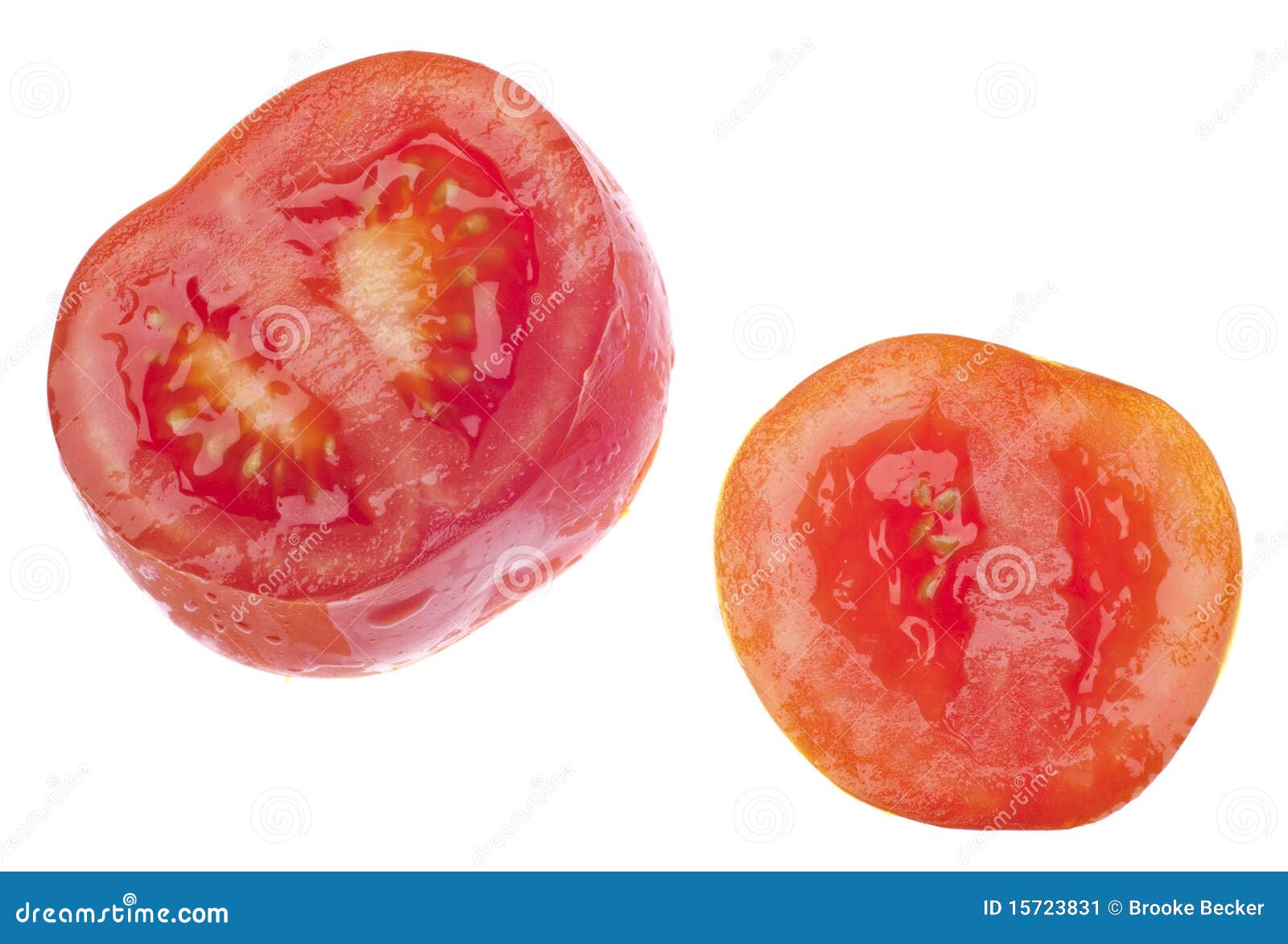 Fresh Sliced Tomatoes stock image. Image of bright, clipping - 15723831