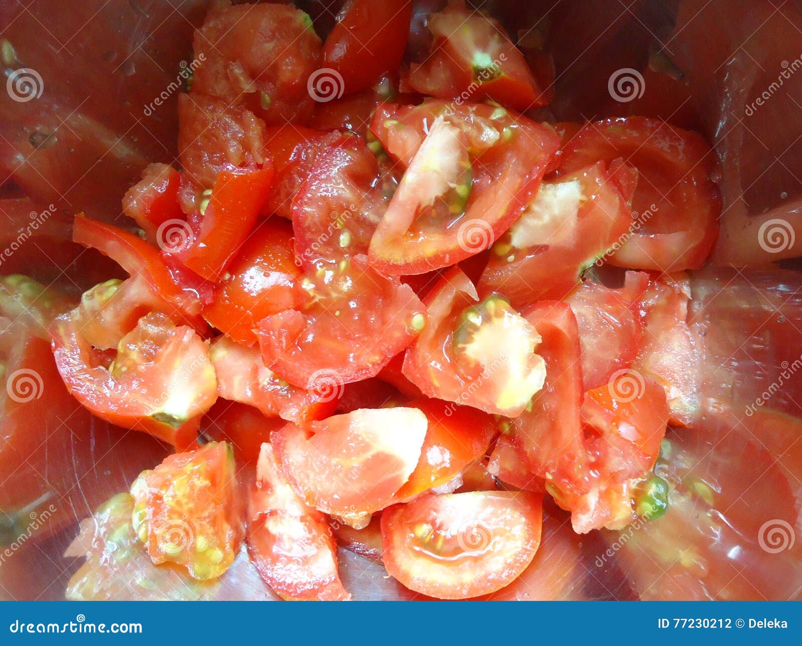 Fresh sliced tomatoes. stock photo. Image of cuisine - 77230212