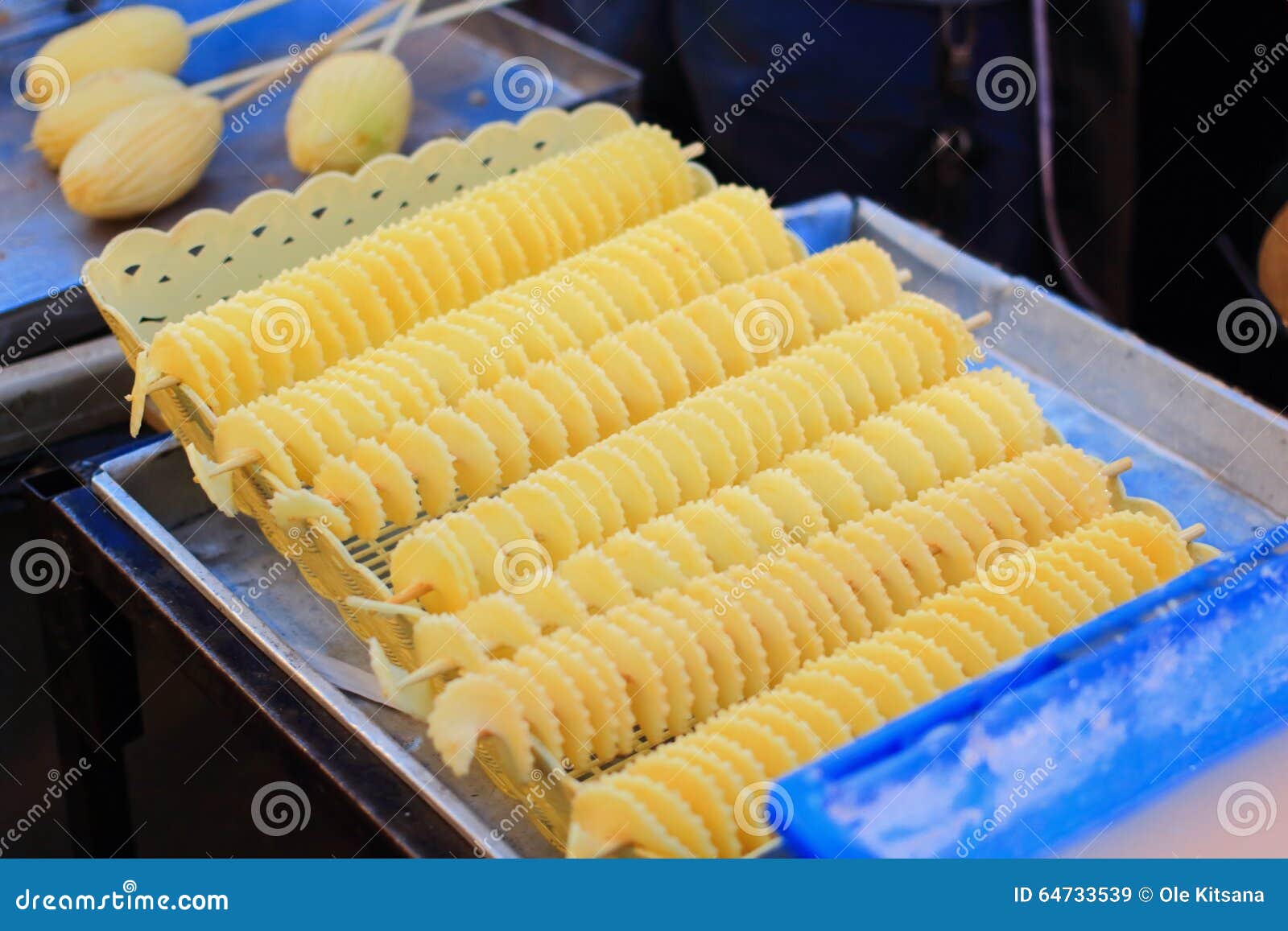 Fresh slide potato stock image. Image of selling, fresh - 64733539