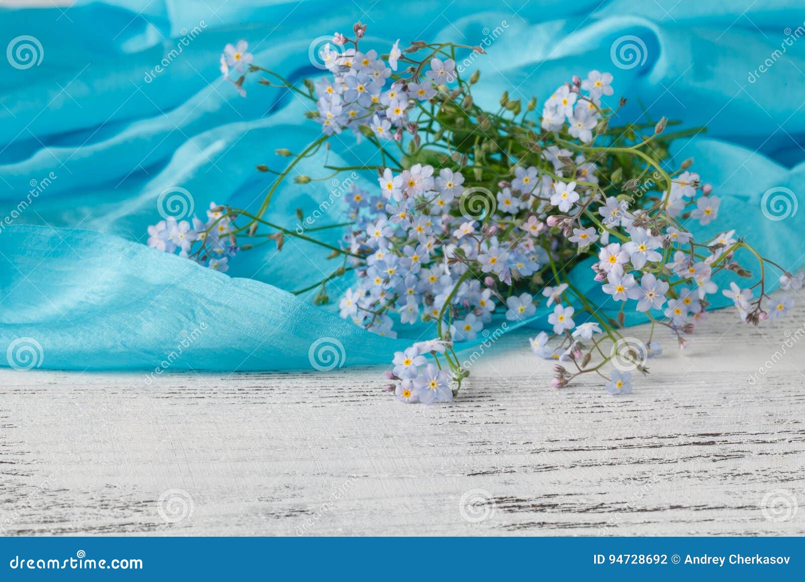 Fresh Small Light Blue Flowers Forget-me-not at the Daylight Stock ...