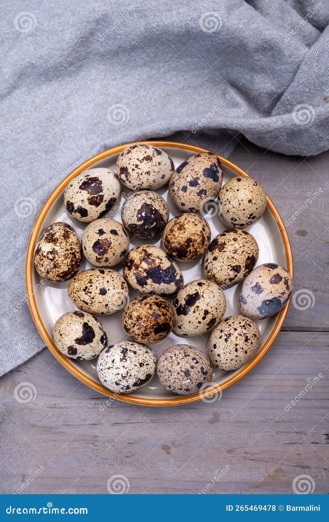 Fresh Small Spotted Partridge or Quail Bird Eggs Stock Photo - Image of ...
