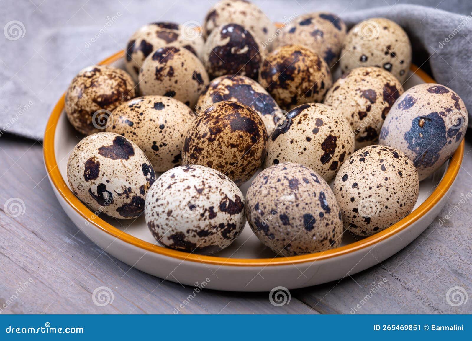 Fresh Small Spotted Partridge or Quail Bird Eggs Stock Image - Image of ...