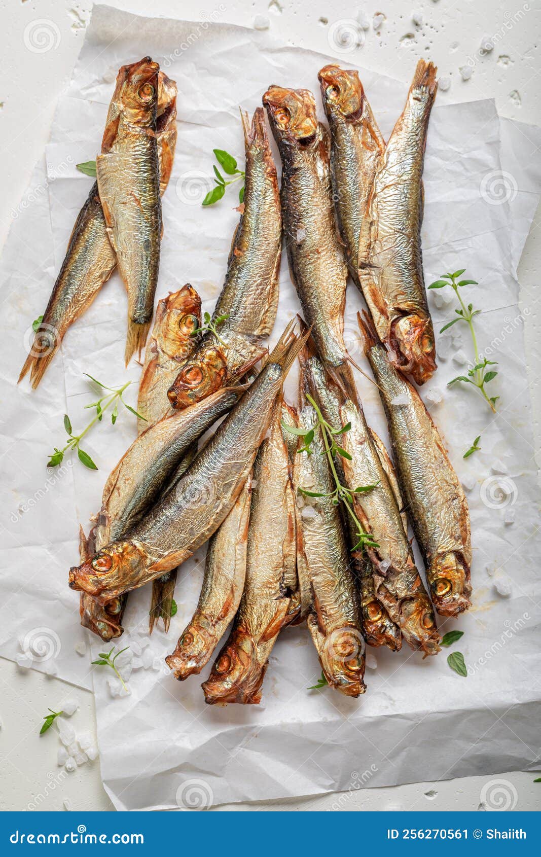 Fresh Smoked Sprats As Appetizer by the Sea Stock Image - Image of ...