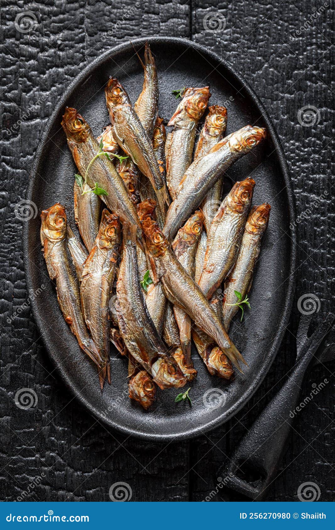 Fresh Smoked Sprats Marinated with Spices and Salt Stock Photo - Image ...