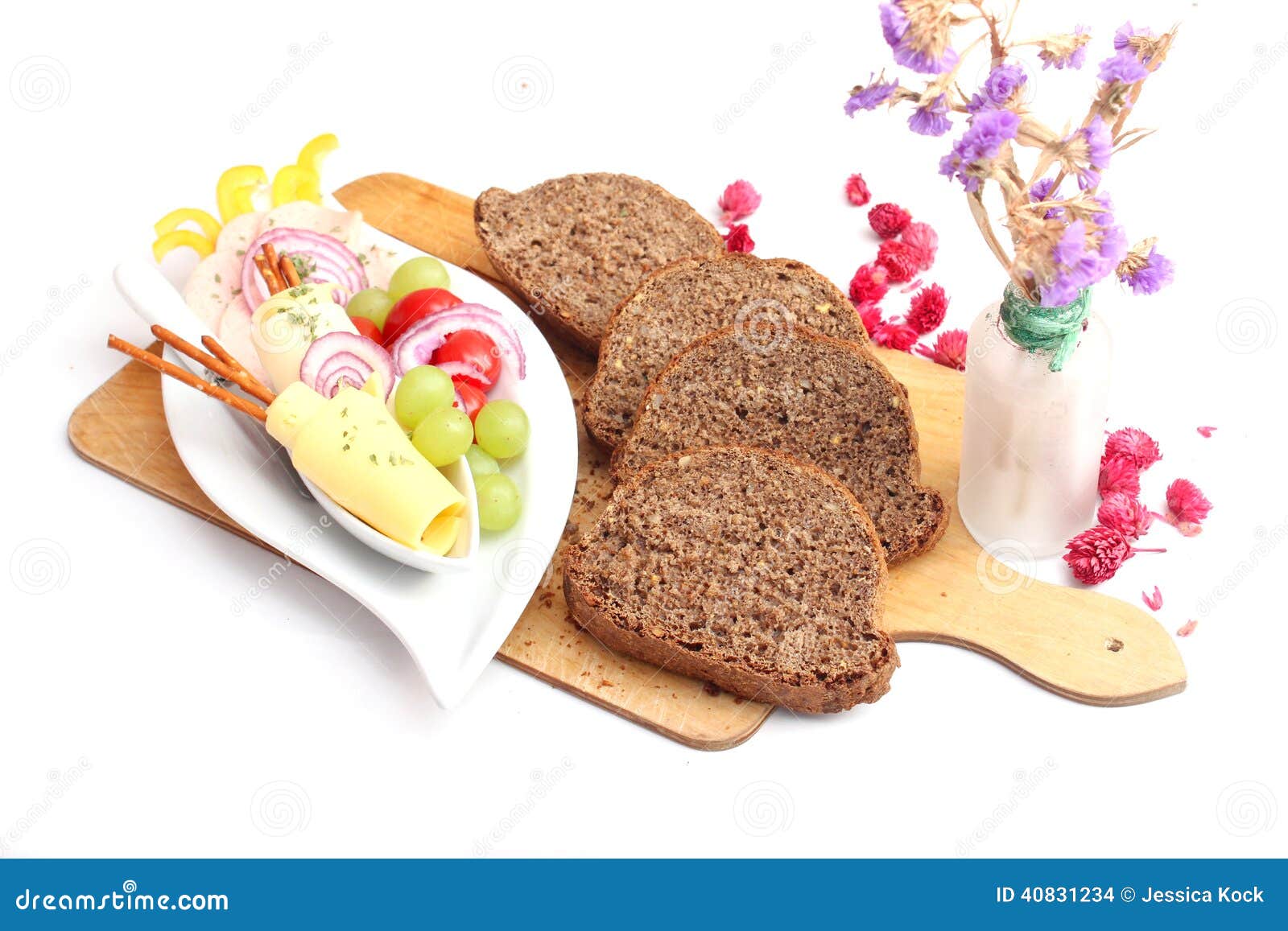 Fresh snack stock photo. Image of bread, tomatoes, starter - 40831234