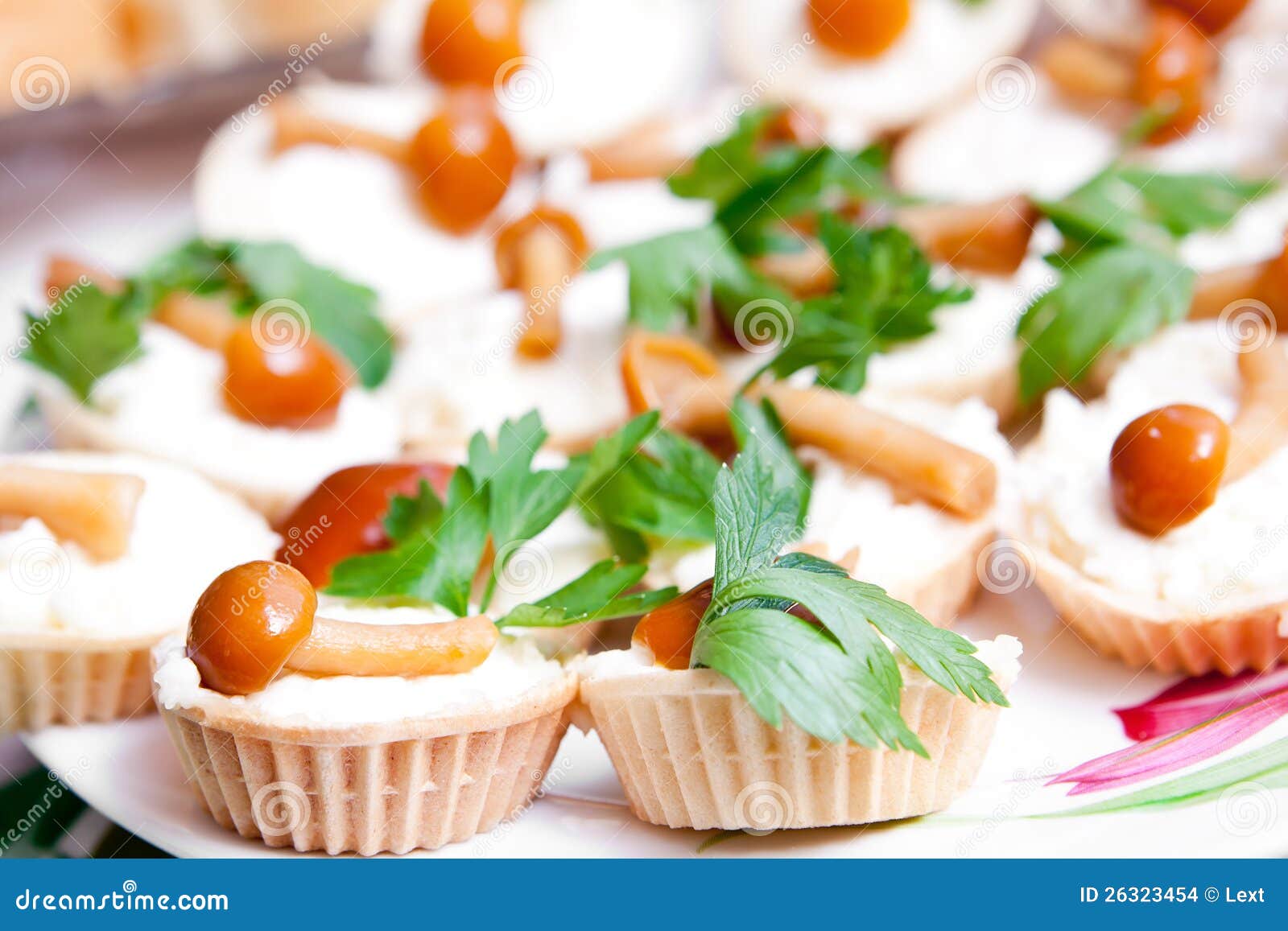 Fresh Snack from Marinaded Mushrooms Stock Photo - Image of diet ...