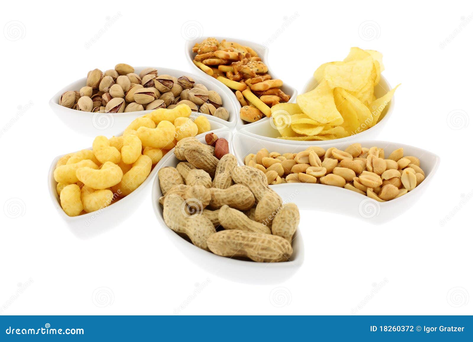 Fresh Snacks Isolated on White Backgroun Stock Photo - Image of ...