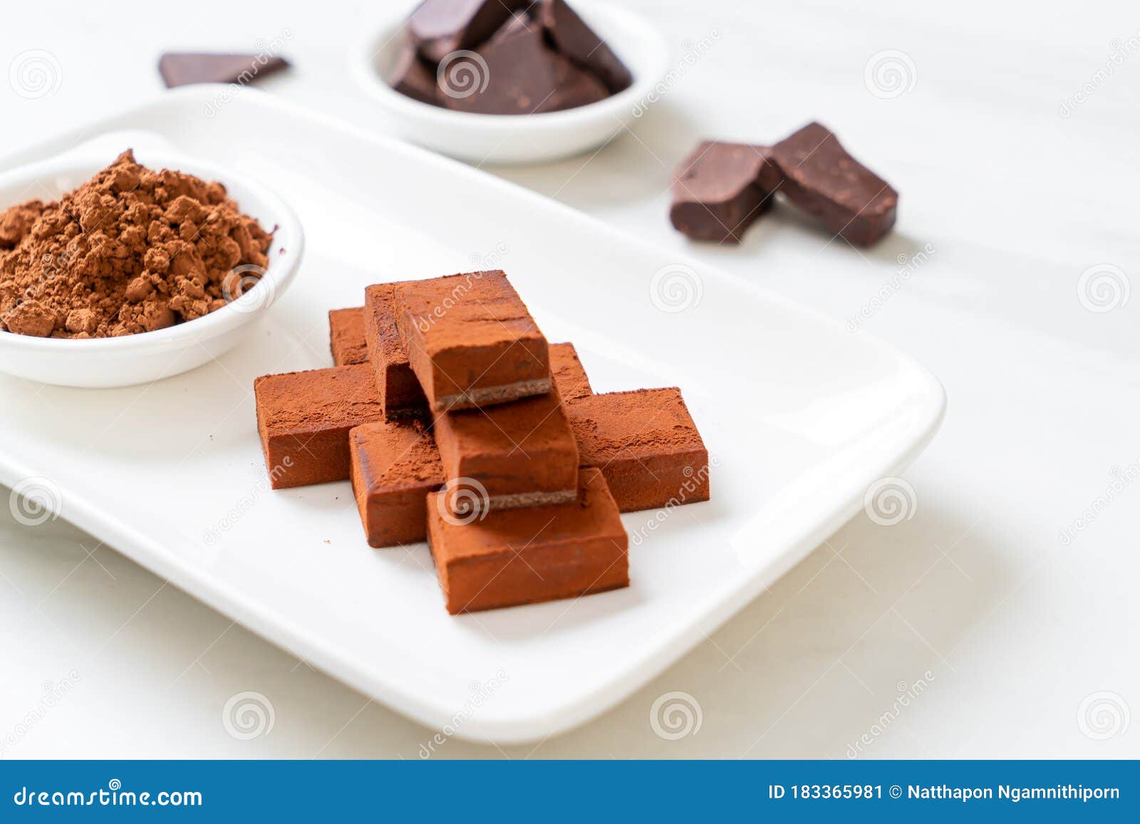 Fresh and soft chocolate stock image. Image of pastry - 183365981