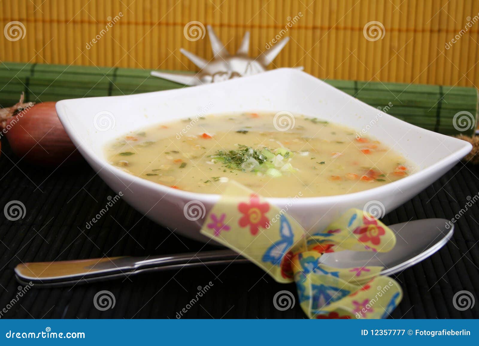 Fresh soup stock image. Image of gourmet, meal, vegetables - 12357777