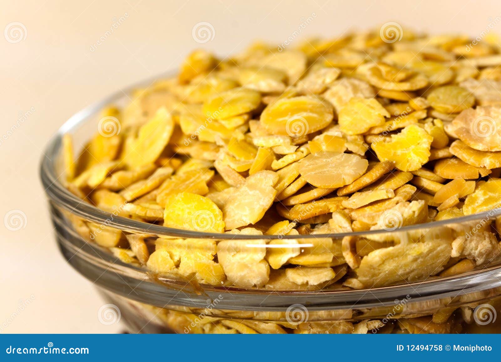 Fresh Soy Flakes in the Bowl Stock Photo - Image of foodstuff, healthy ...