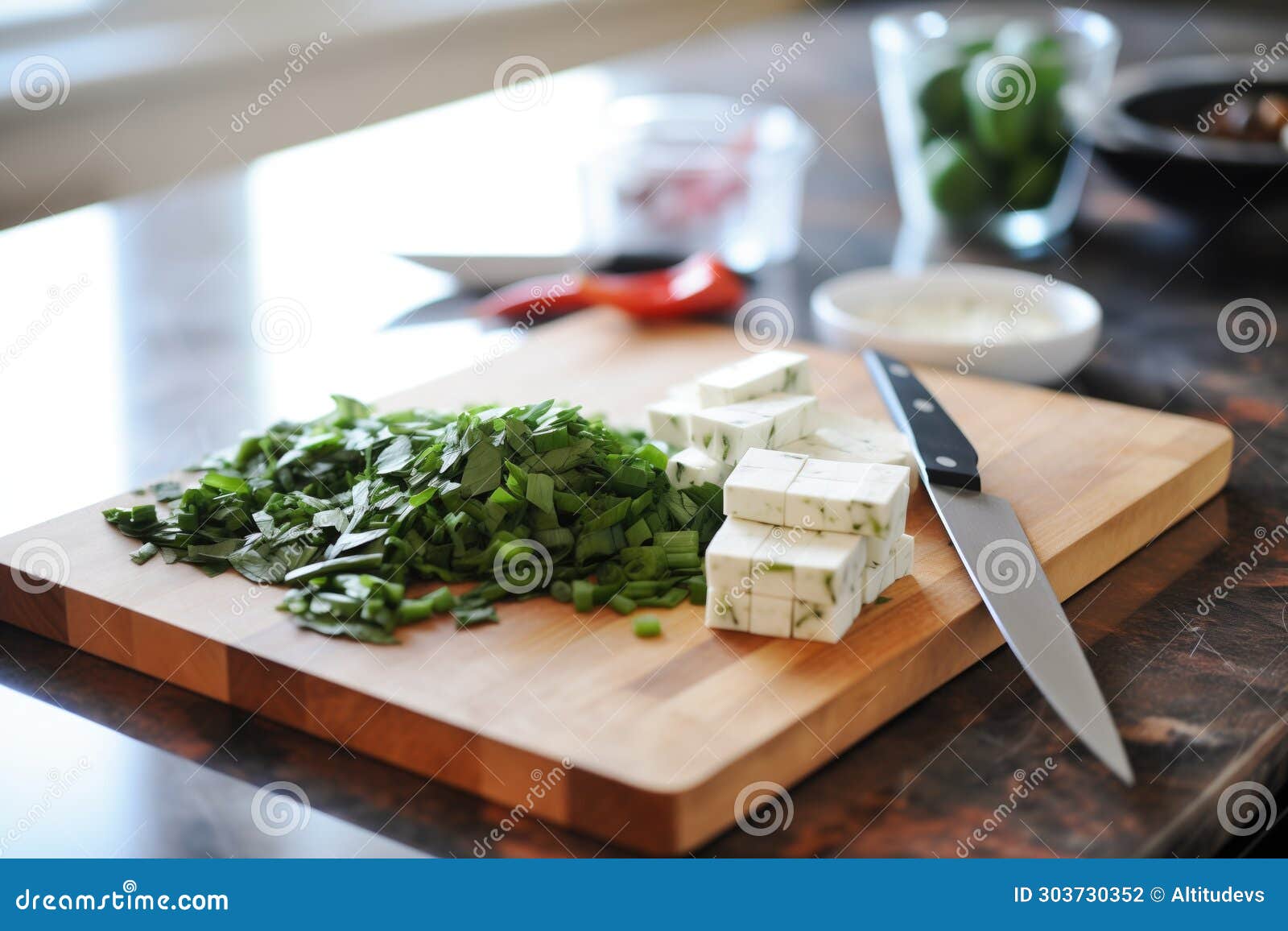 Fresh Spinach and Paneer Blocks before Cooking Stock Photo - Image of ...