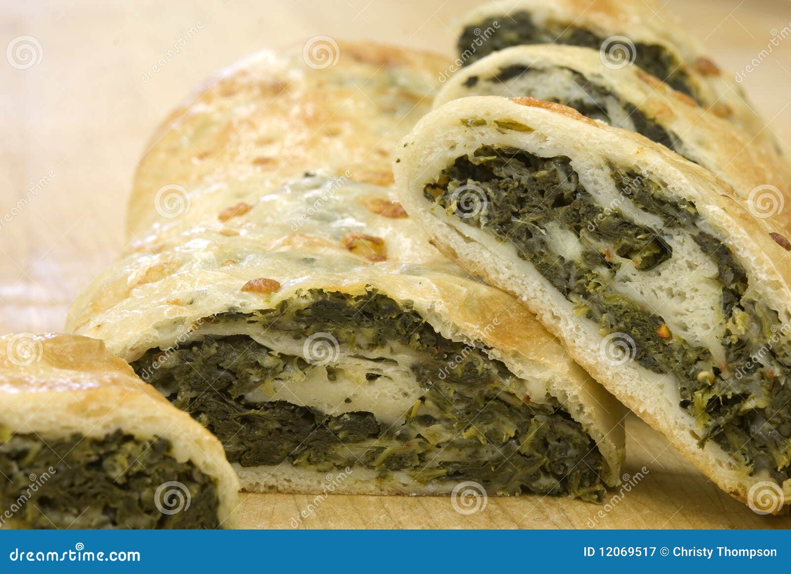 Fresh spinach roll stock image. Image of diet, sliced - 12069517