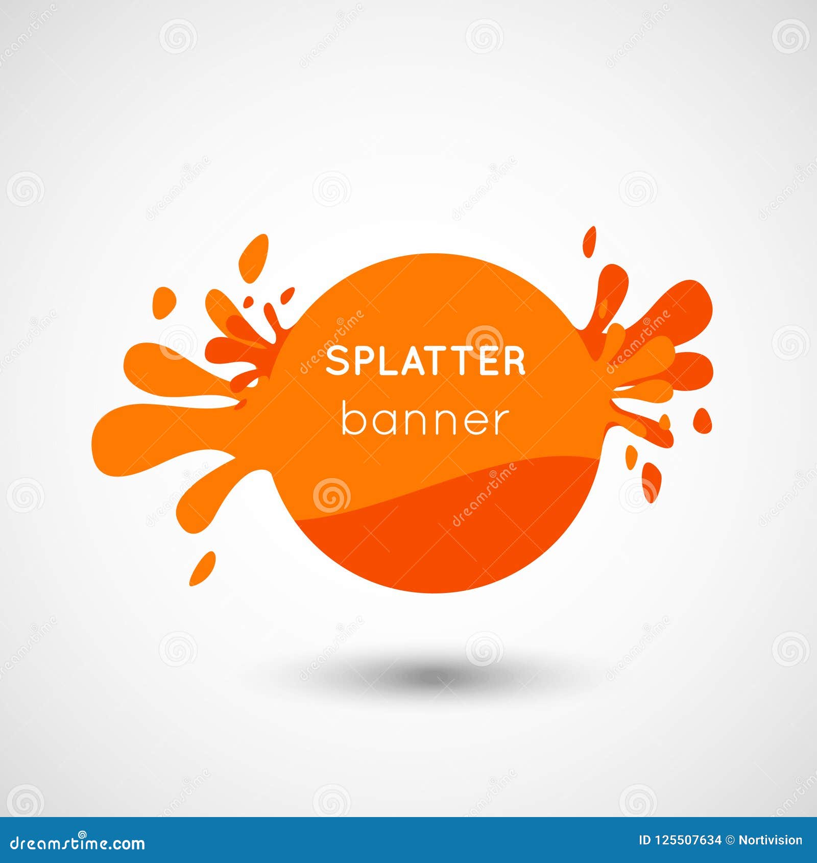 Splatter Red Orange Yellow Color Painting Ink Drops And Splashes ...