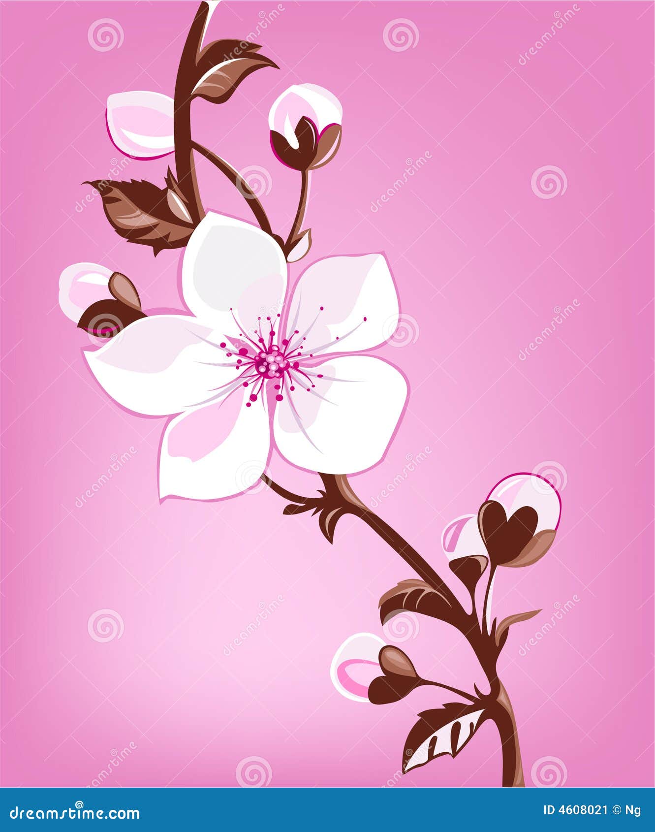 Fresh spring blossom stock illustration. Illustration of fresh - 4608021