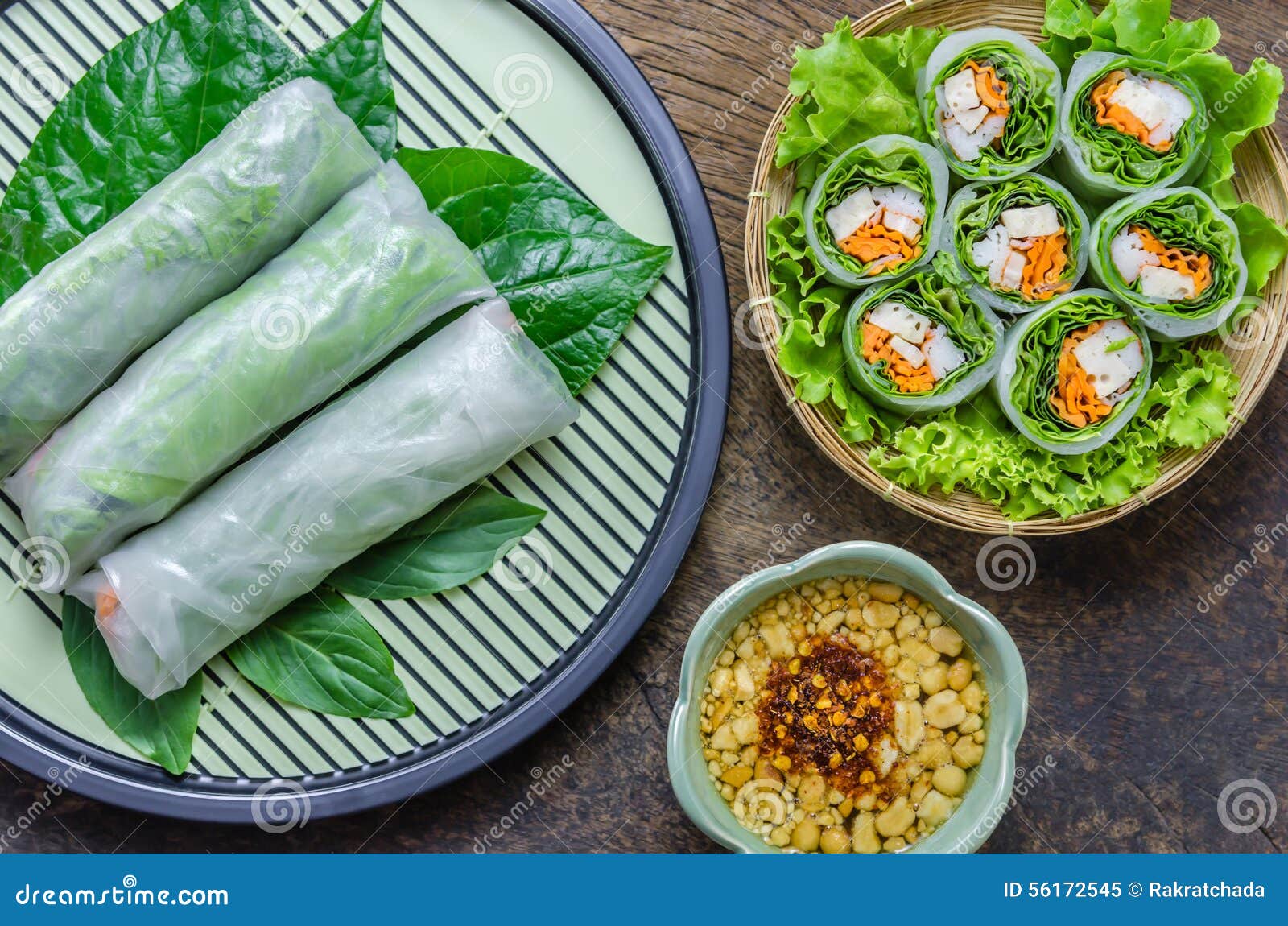 Fresh Spring Roll stock image. Image of snack, appetizing - 56172545