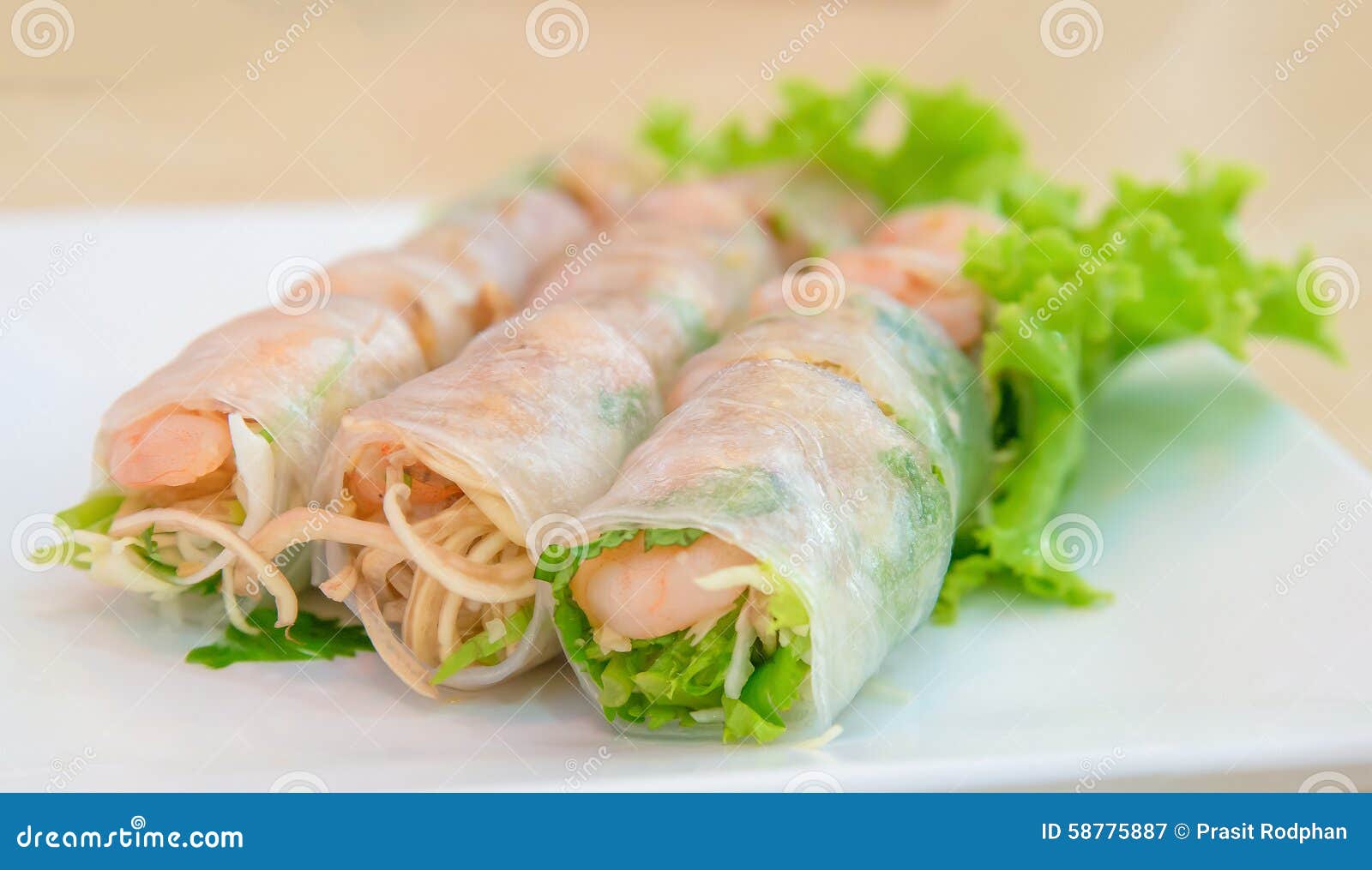 Fresh Spring Roll , Vietnamese Food Stock Image - Image of dipping ...